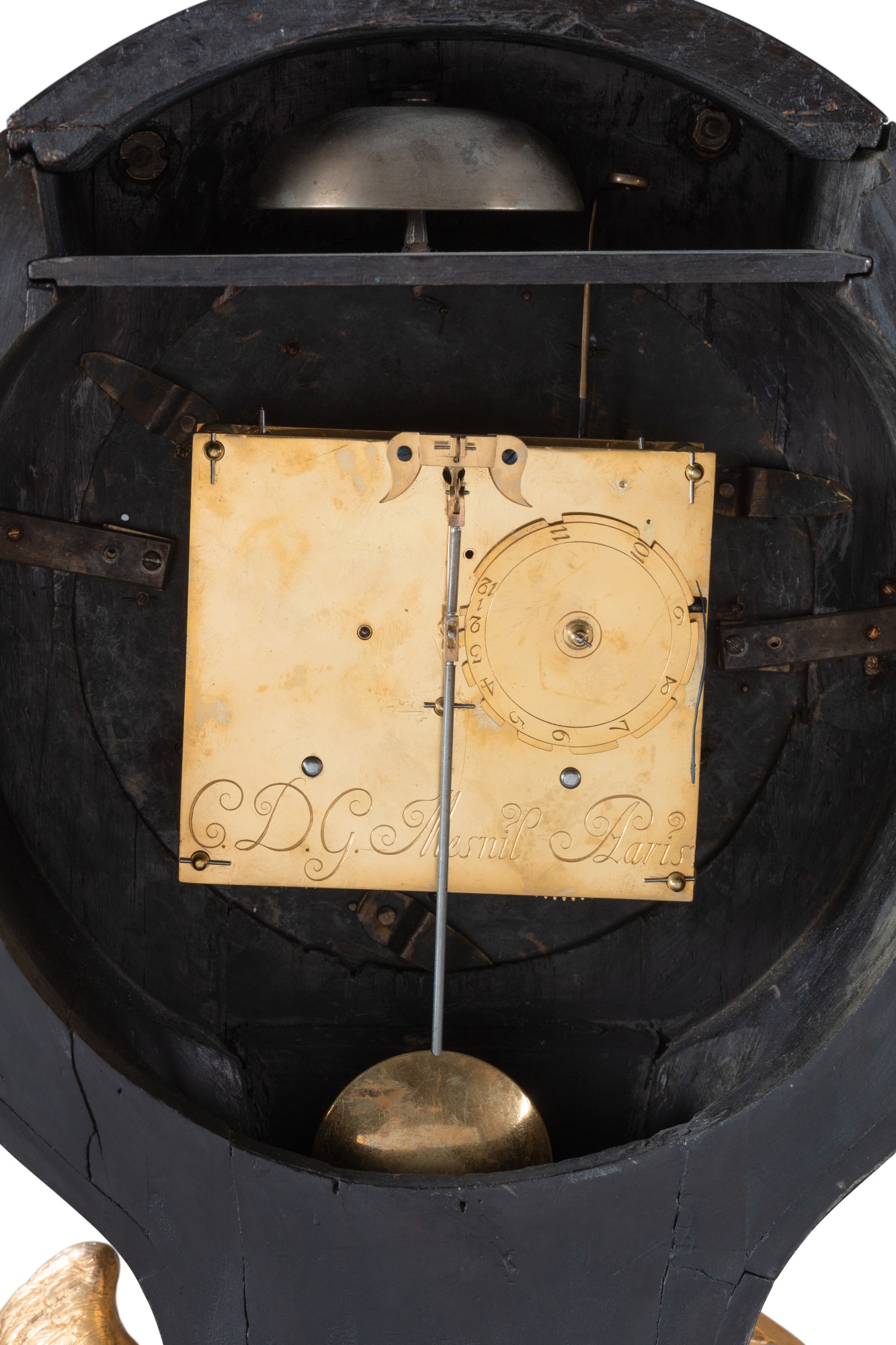 A Louis XIV clock, attributed to André-Charles Boulle, the movement ...