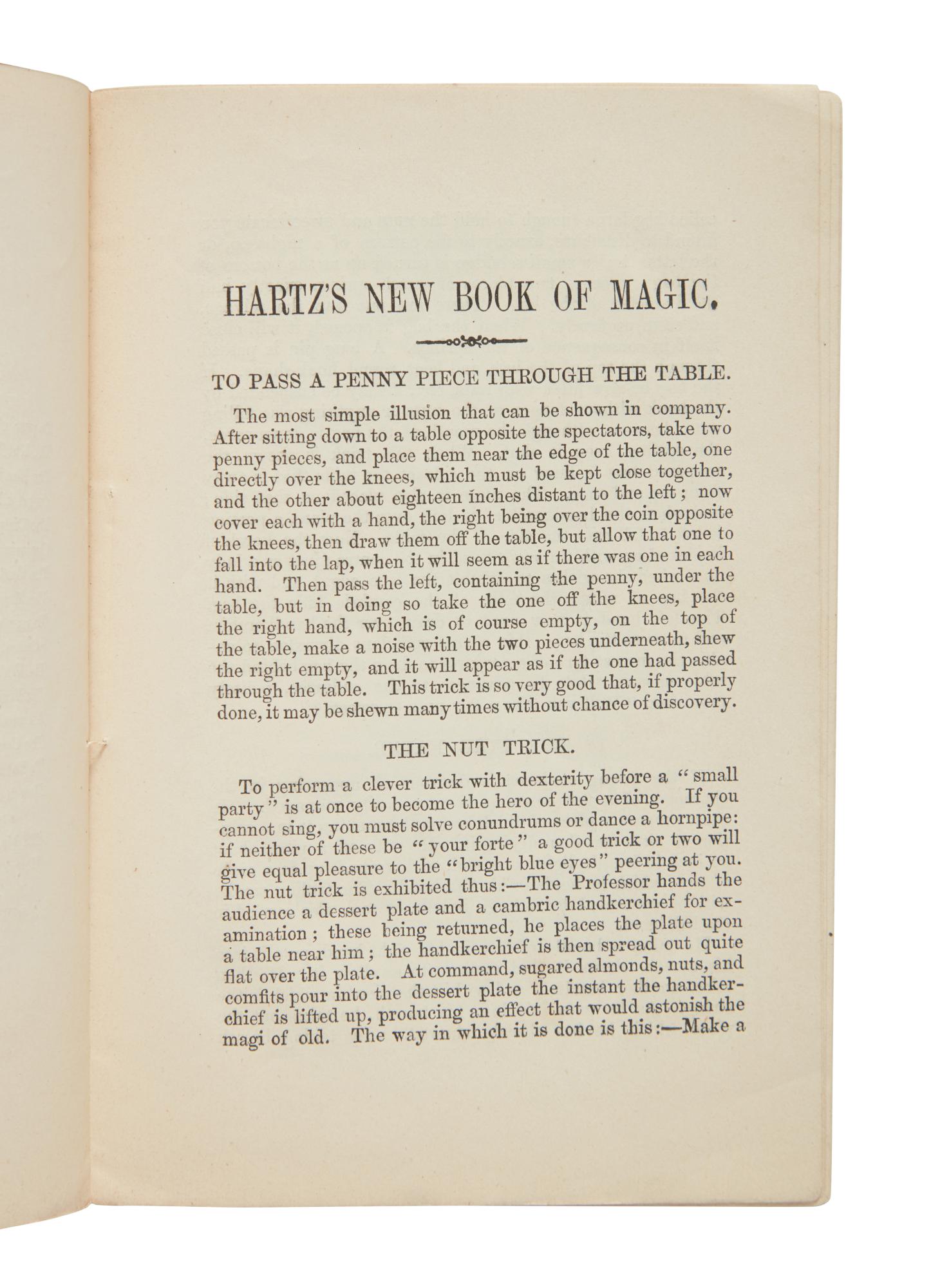 Hartz, Joseph Michael | "Tricks and illusions which may be done with ...