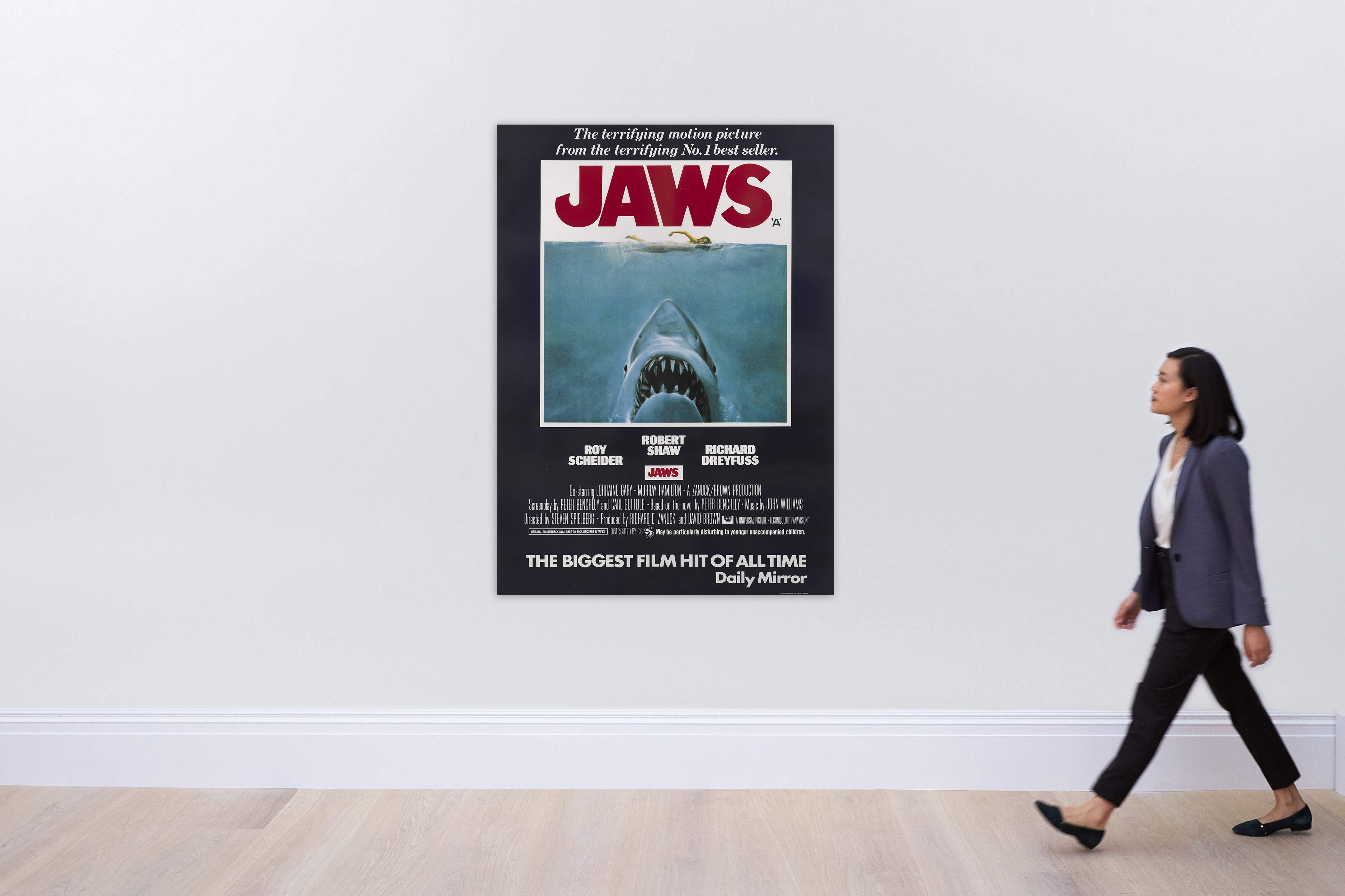 Jaws (1975) Poster, British, Bus stop style | Original Film Posters ...