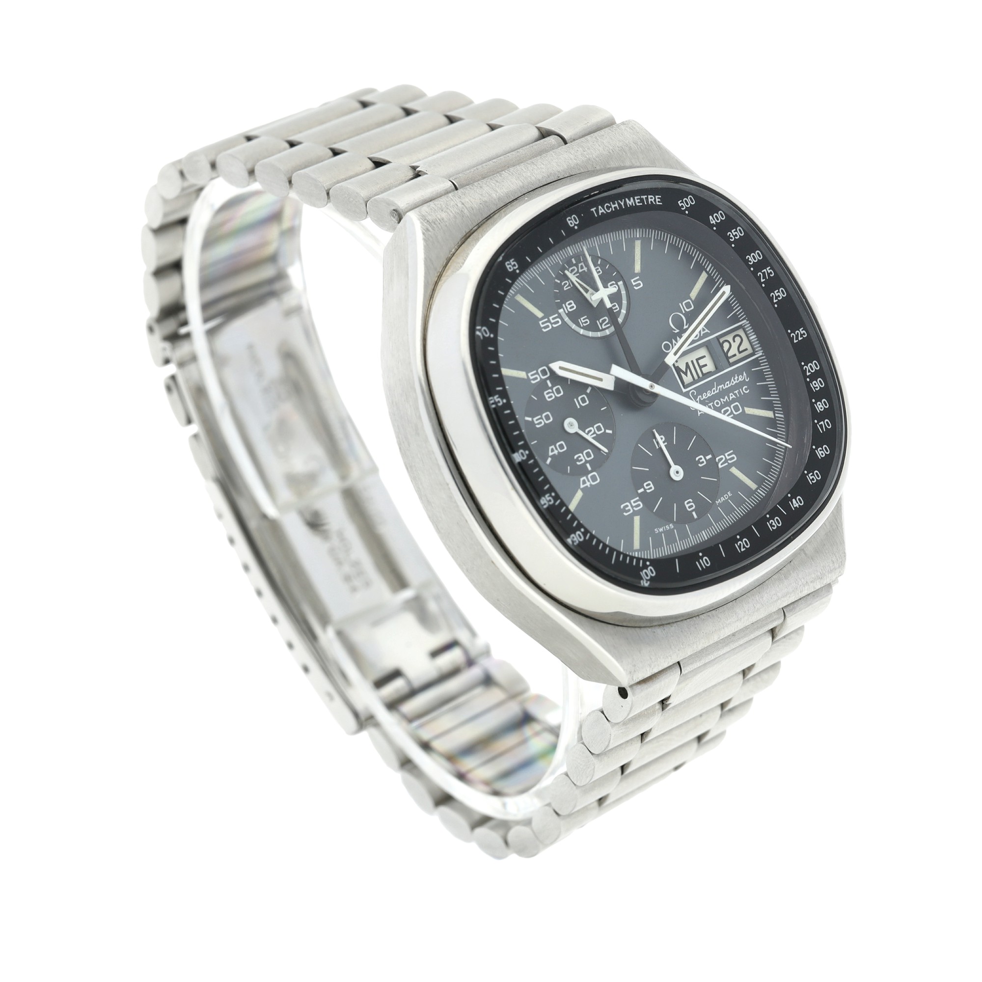 Reference 176.0014 Speedmaster 'TV Dial' A stainless steel automatic ...