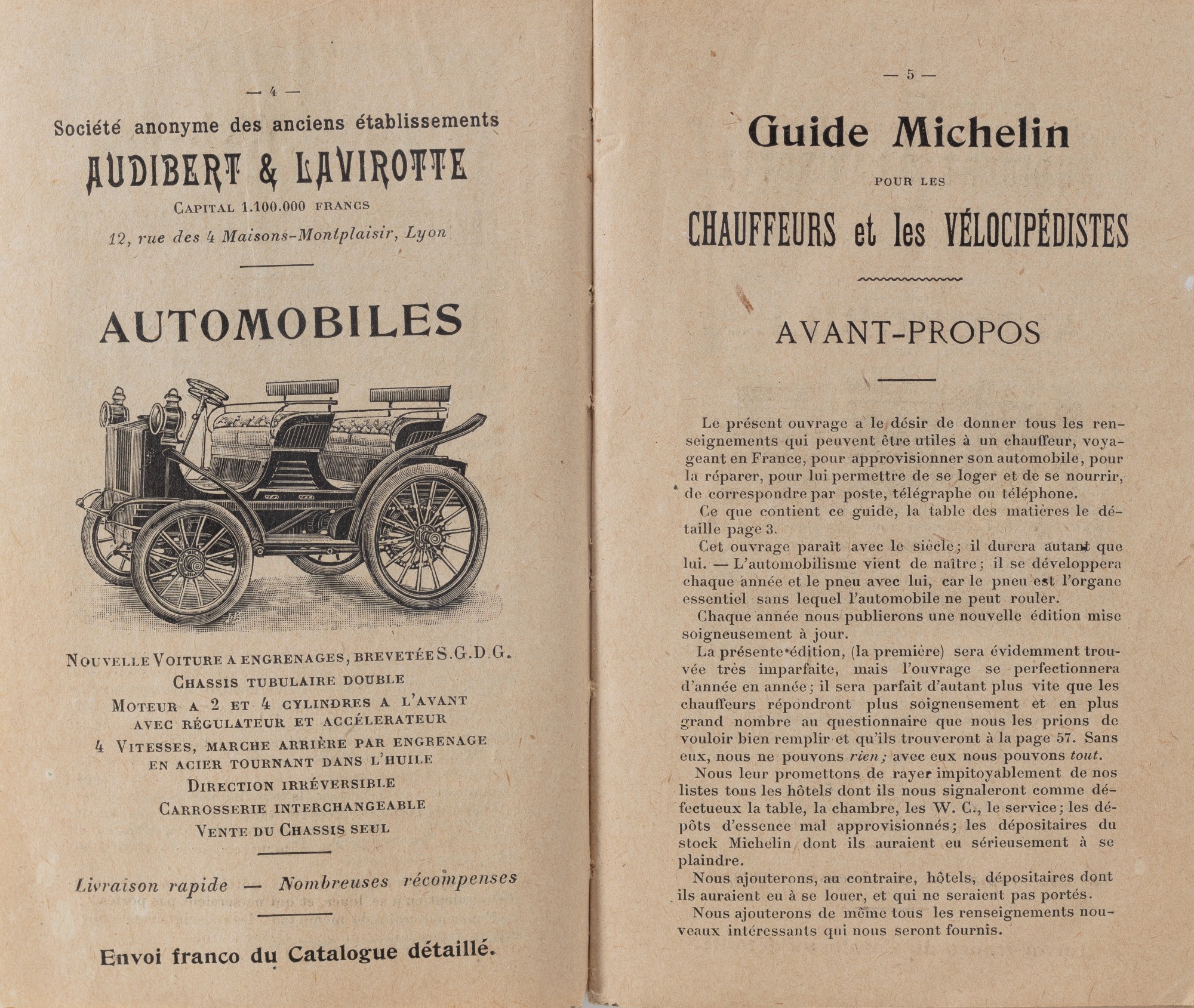 Guide Michelin, 1900. Mythique première édition du premier guide ...