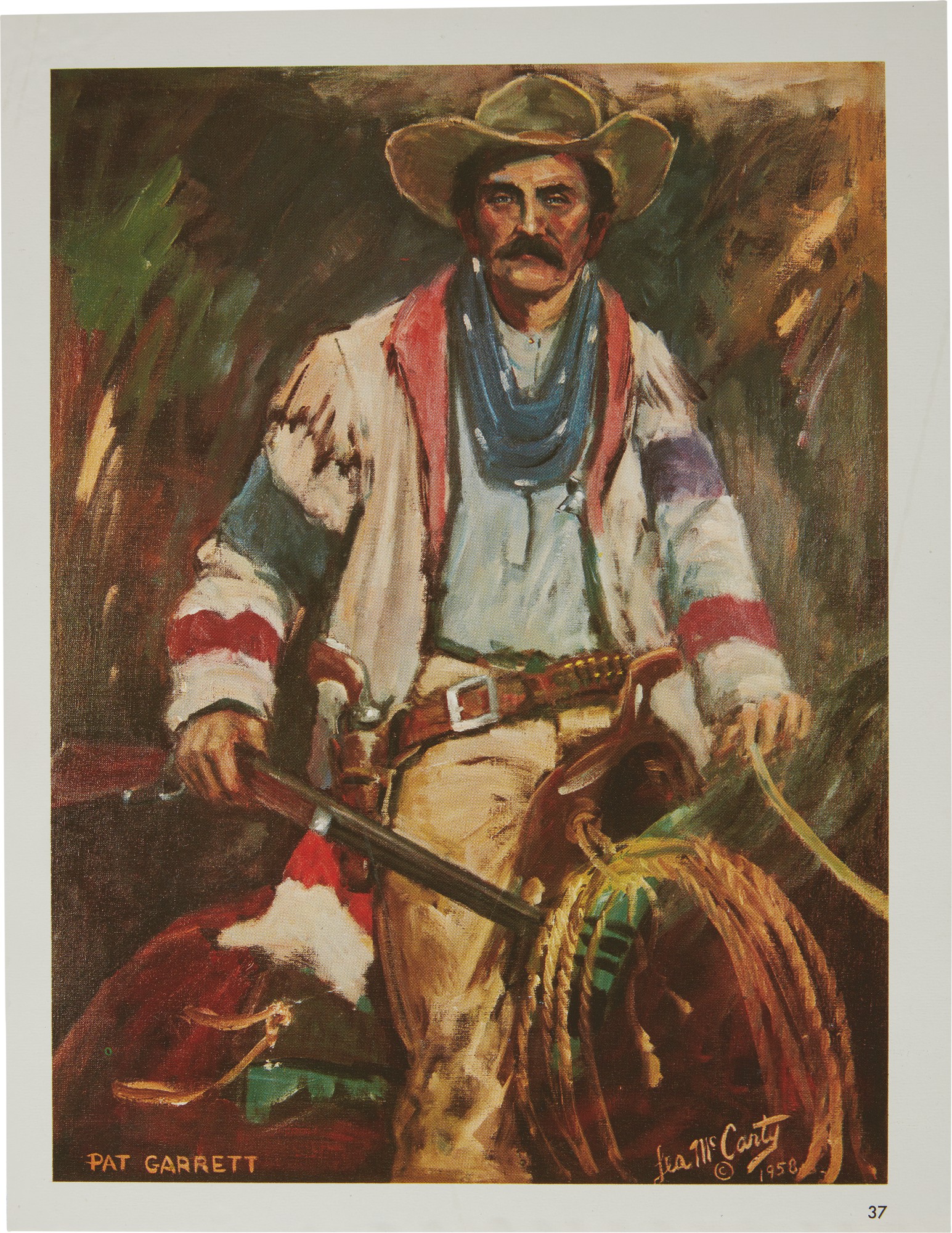 Garrett, Pat. Autograph letter signed, 22 March 1896, to his wife ...