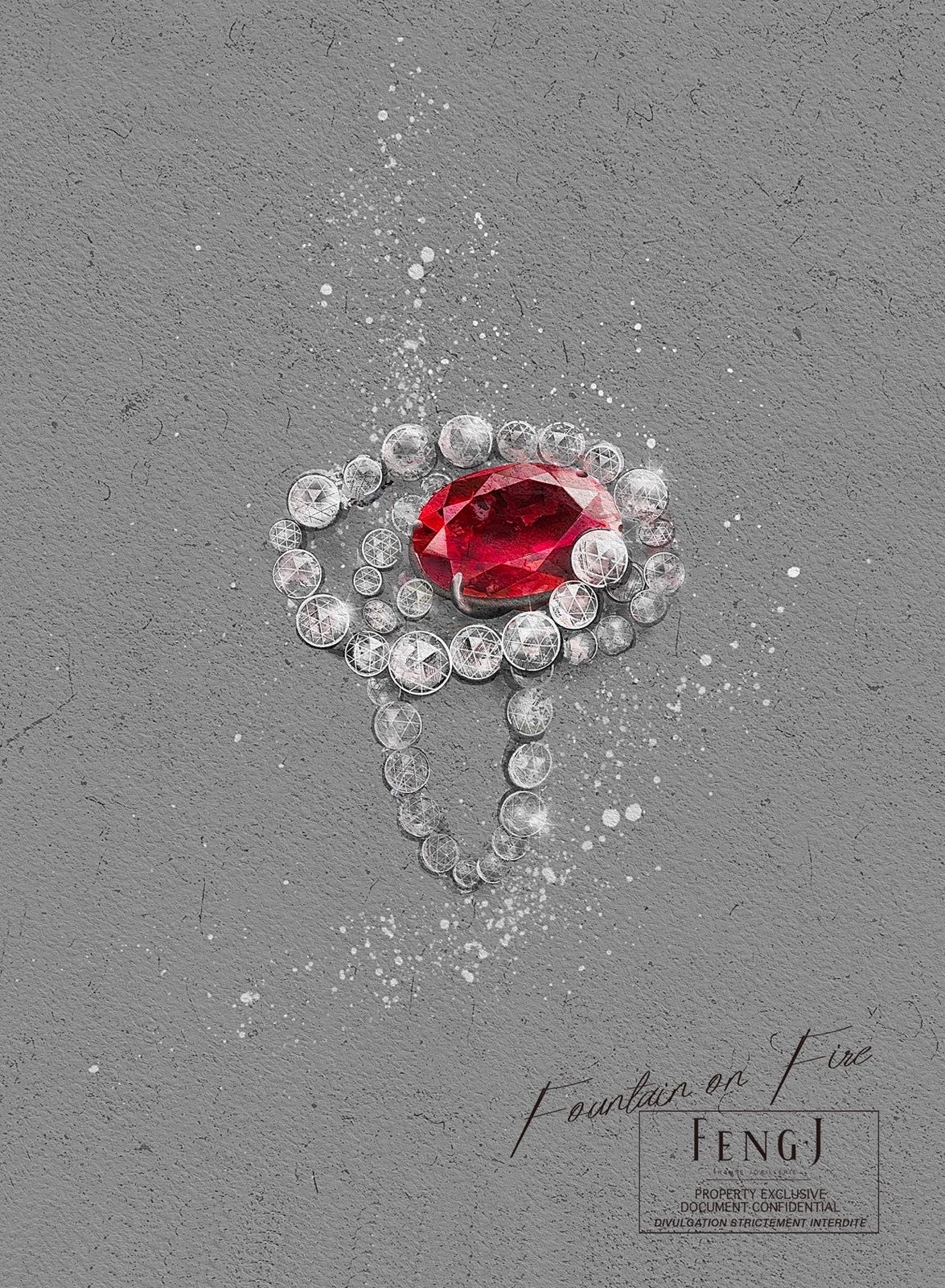 'Fountain On Fire' Ruby and Diamond Ring | 豐吉 |「烈焰之泉」7.64克拉 天然 「緬甸鴿血紅 ...