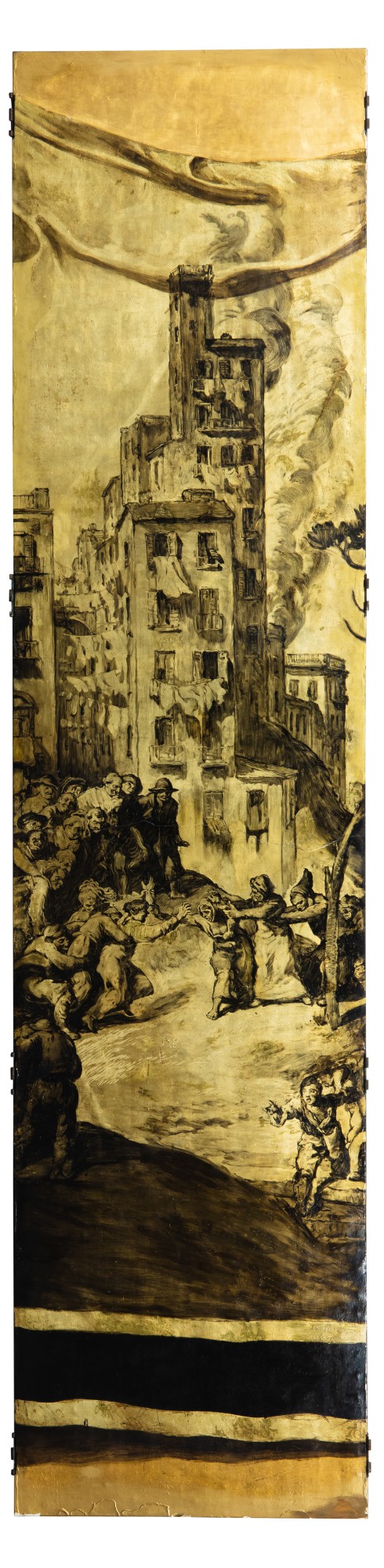 José María Sert (1874-1945) 'Vision de Naples' An eleven-leaf screen ...