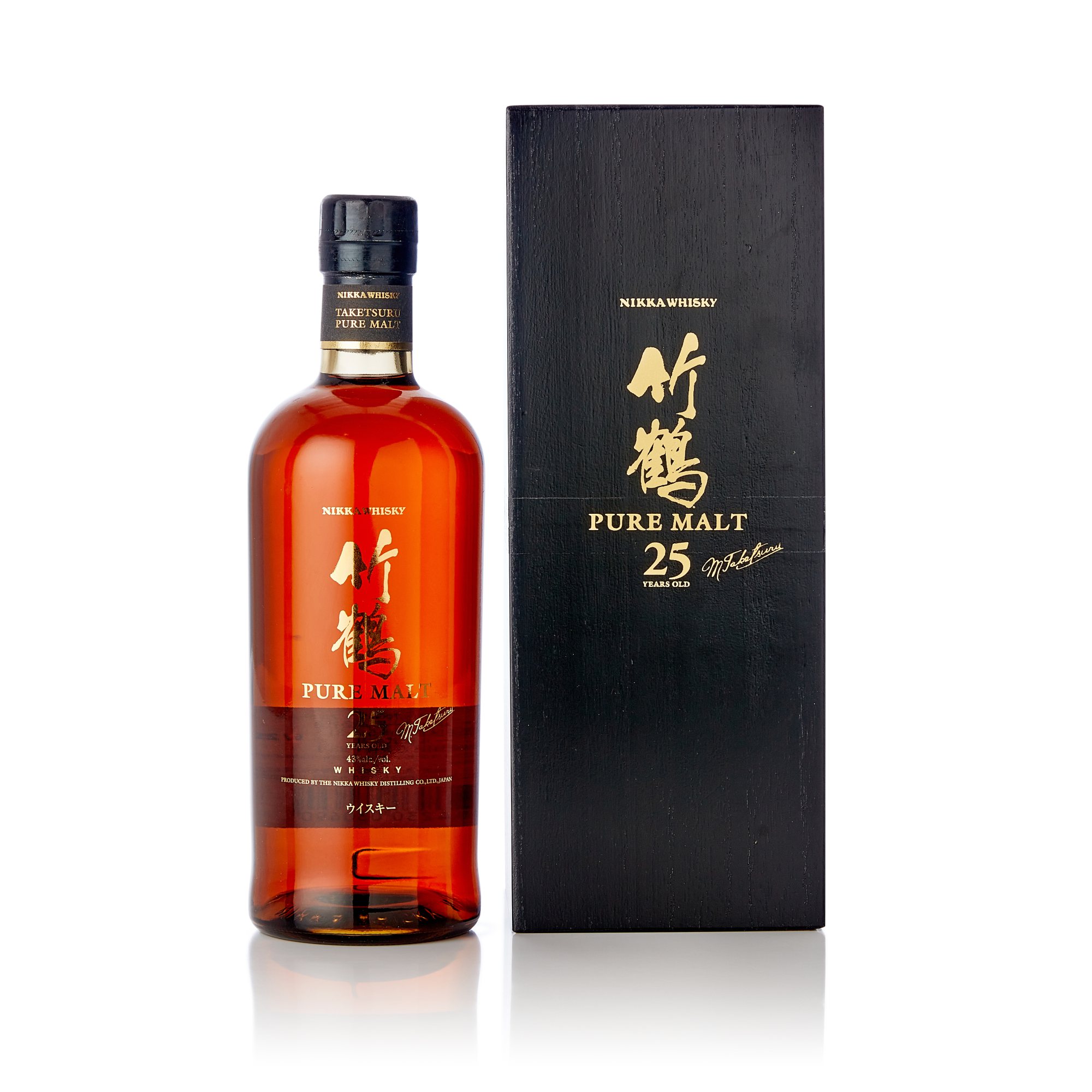 竹鶴 Nikka Taketsuru Pure Malt 25 Years Old 43.0 abv NV (1 BT70 ...