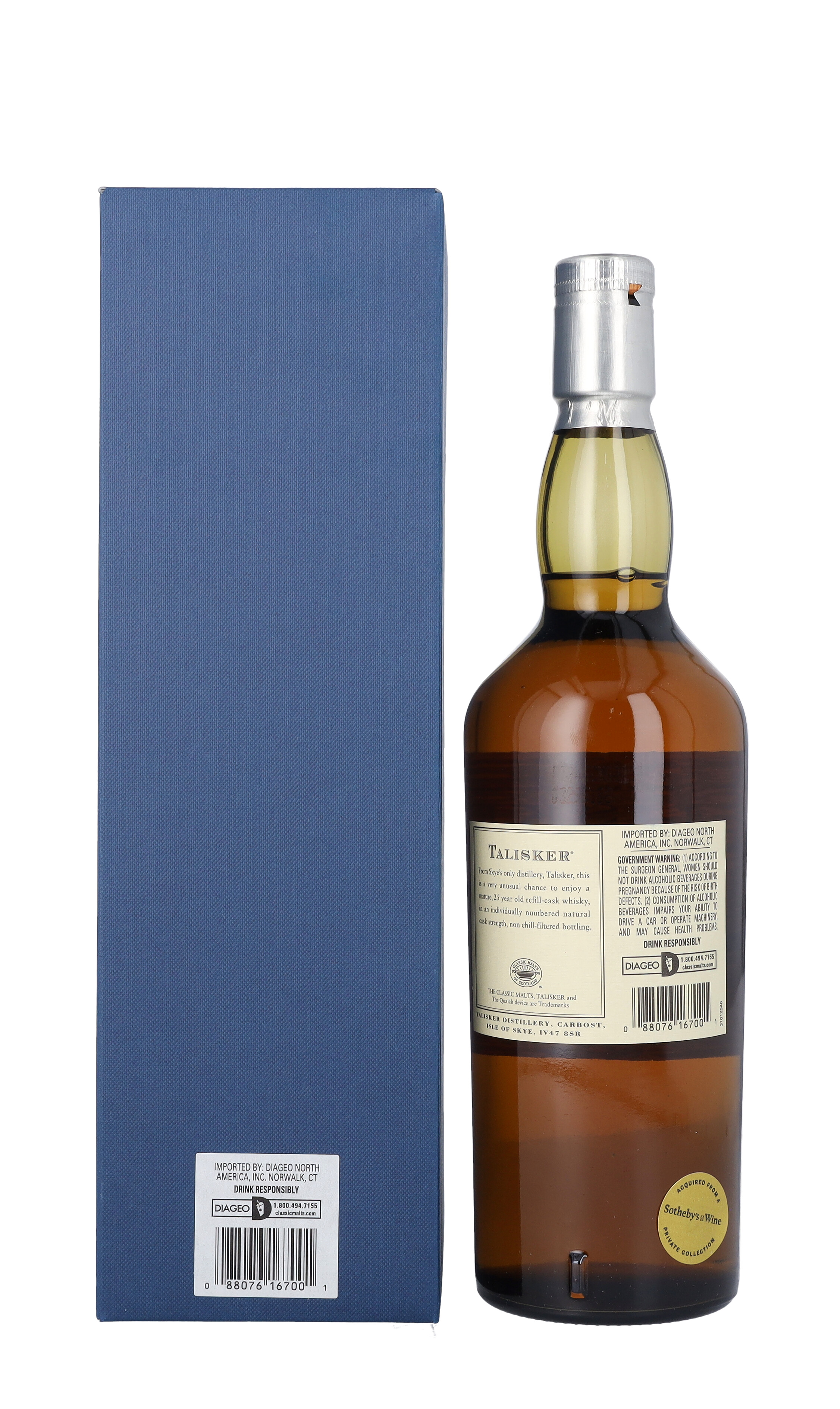 Talisker 25 Year Old 57.2 abv NV (1 BT75) | Whisky & Whiskey | The Three Continents Collection ...