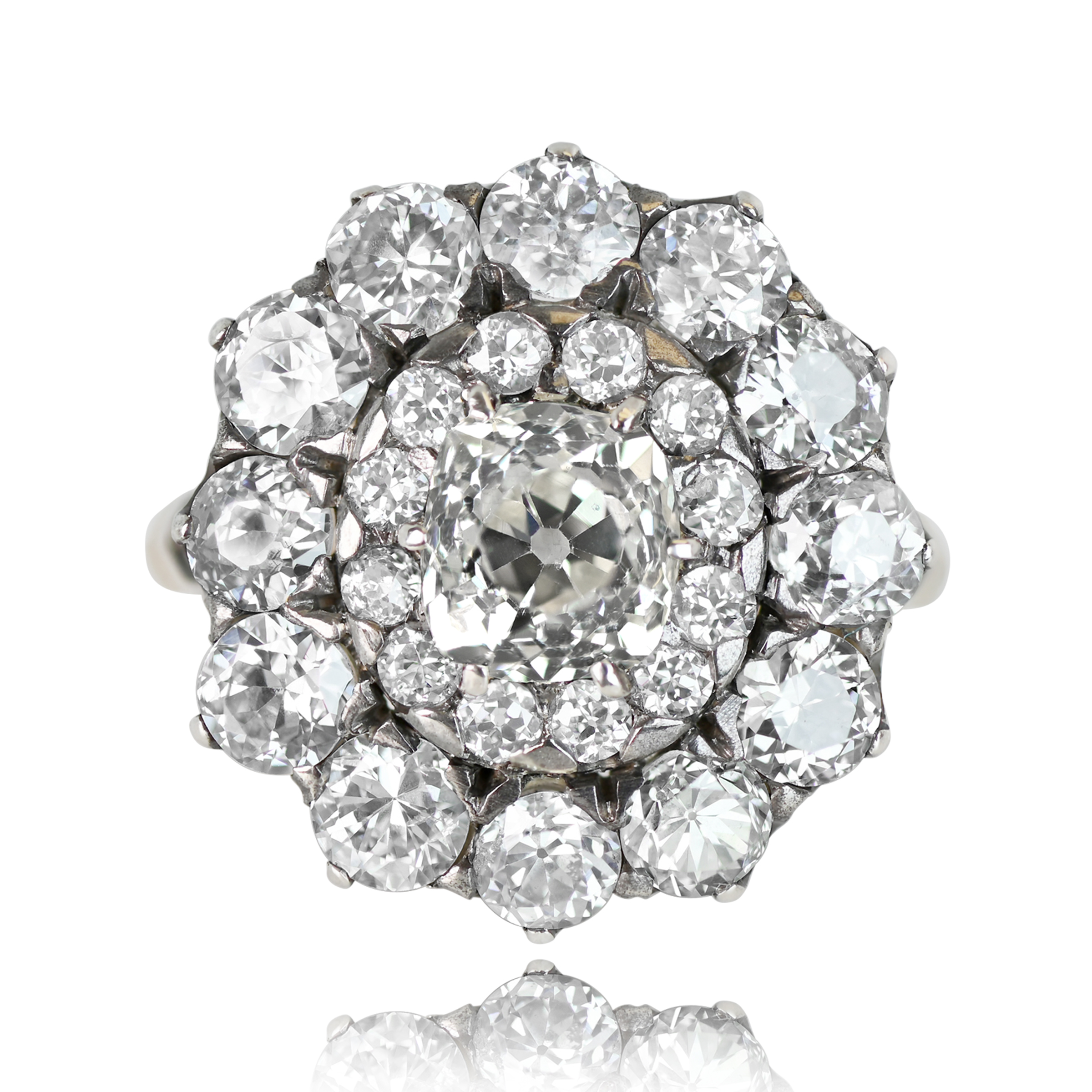 Antique Silver, Gold And Diamond Ring Available For Immediate Sale At ...