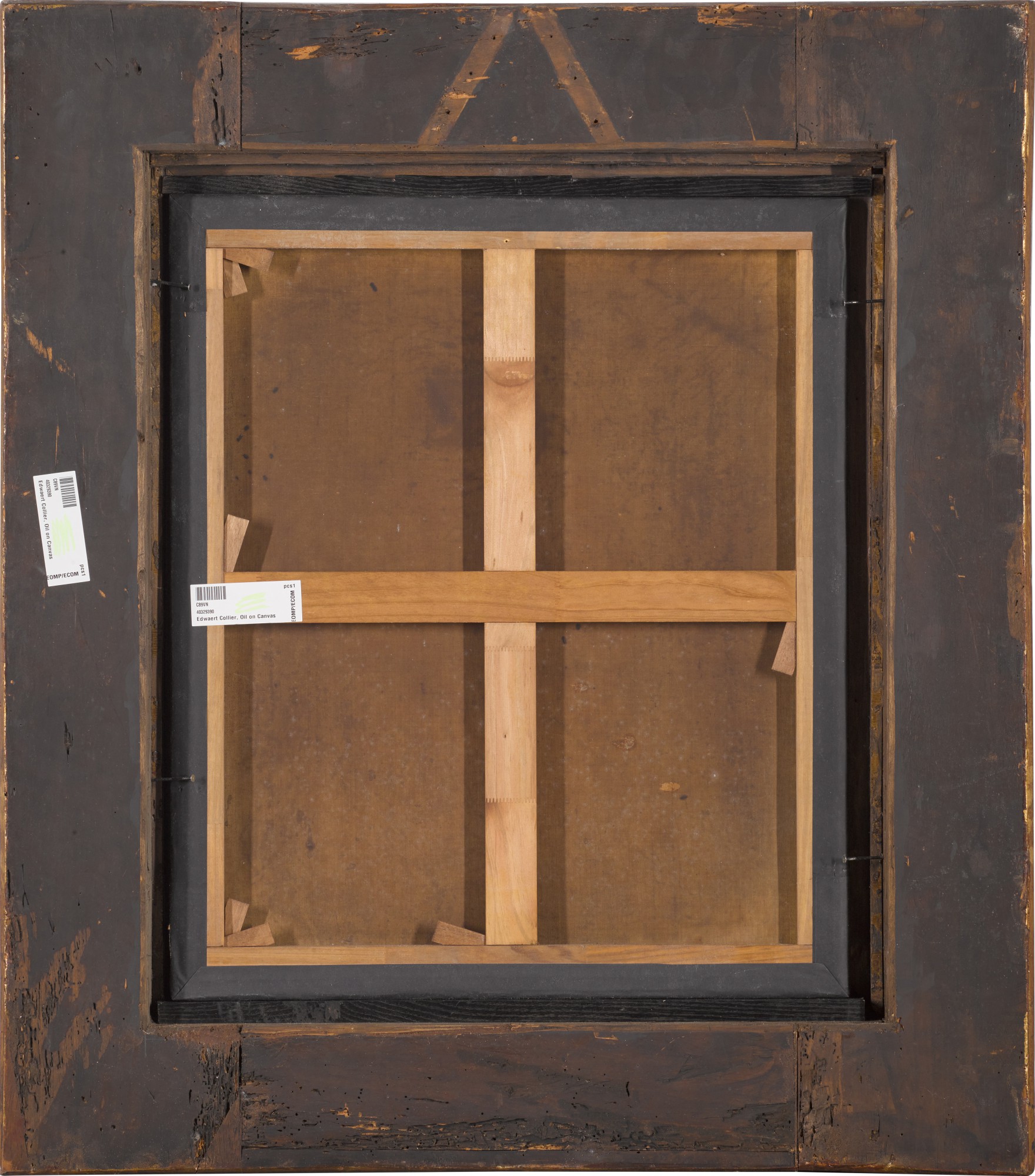 Vanitas still life with a laurelled skull upon an inverted crown | Old ...