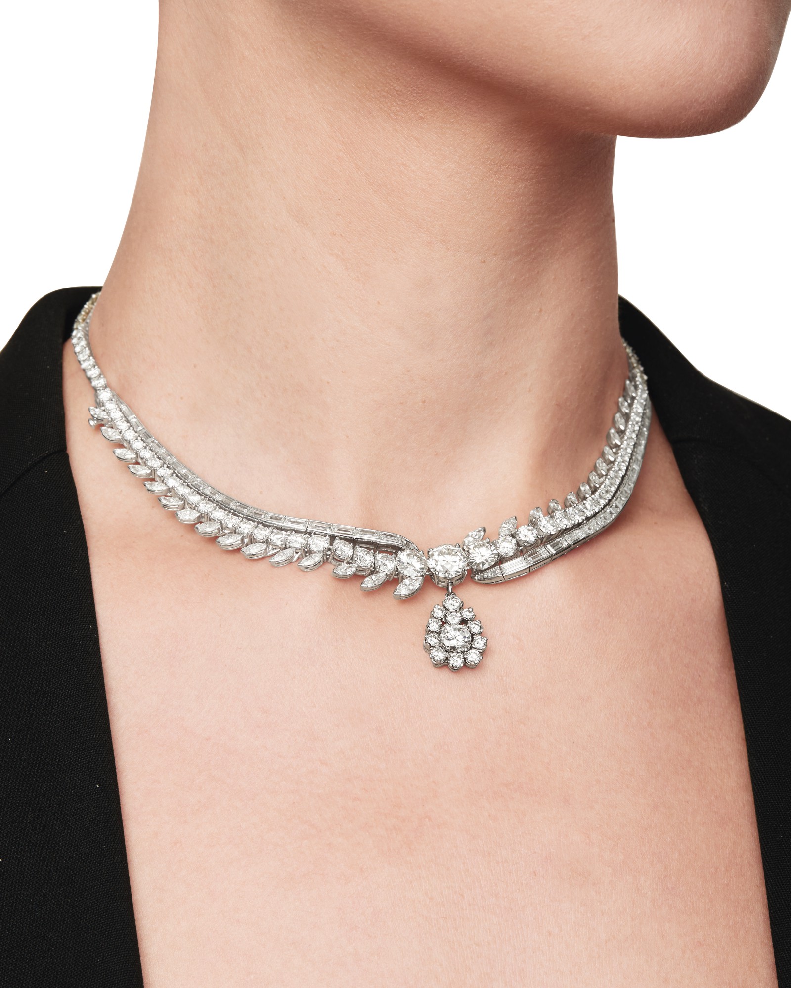 Diamond Necklace-Bracelet Combination | Important Jewels | | Sotheby's