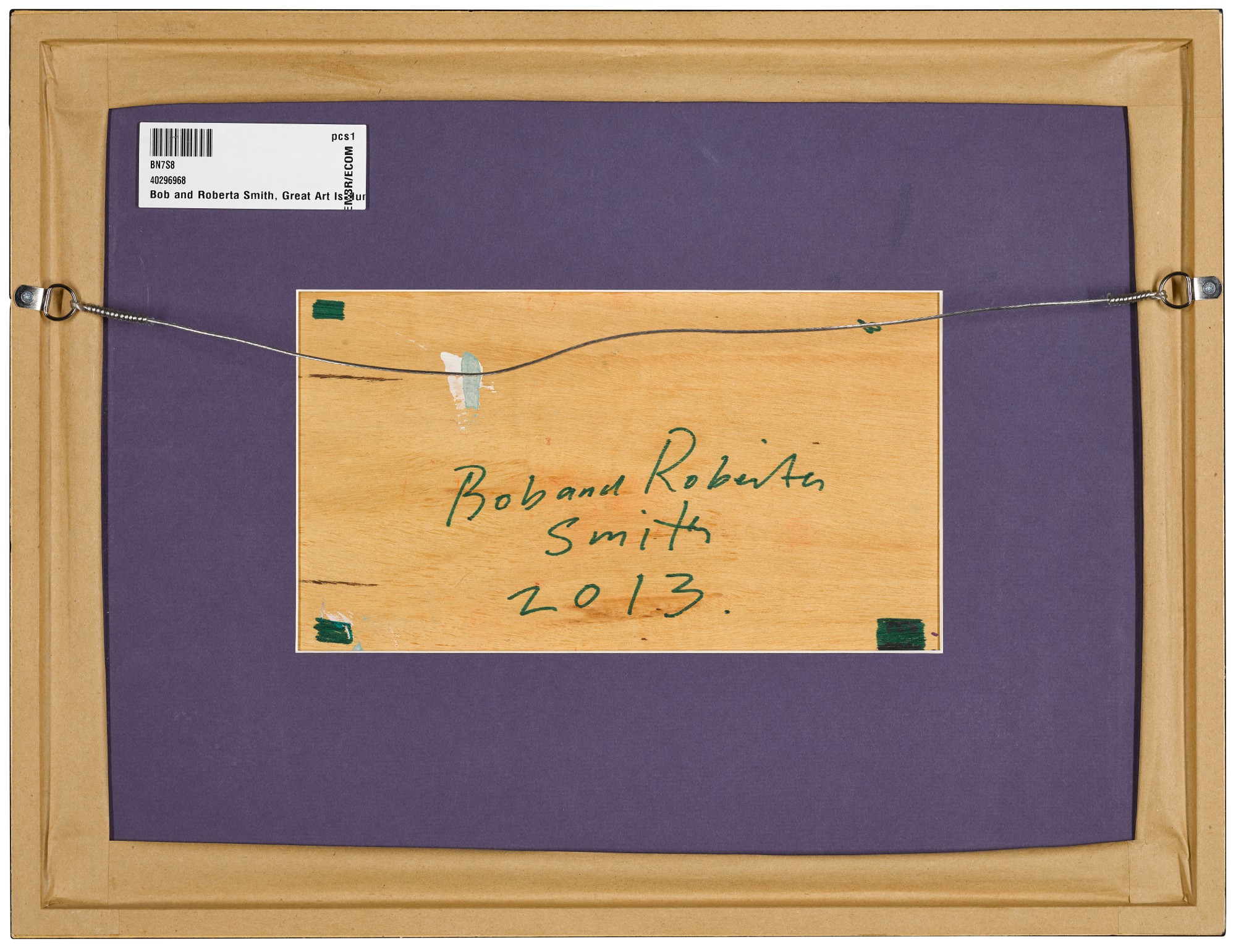 BOB AND ROBERTA SMITH | GREAT ART IS HUMANITIES INHERITANCE | Made in ...