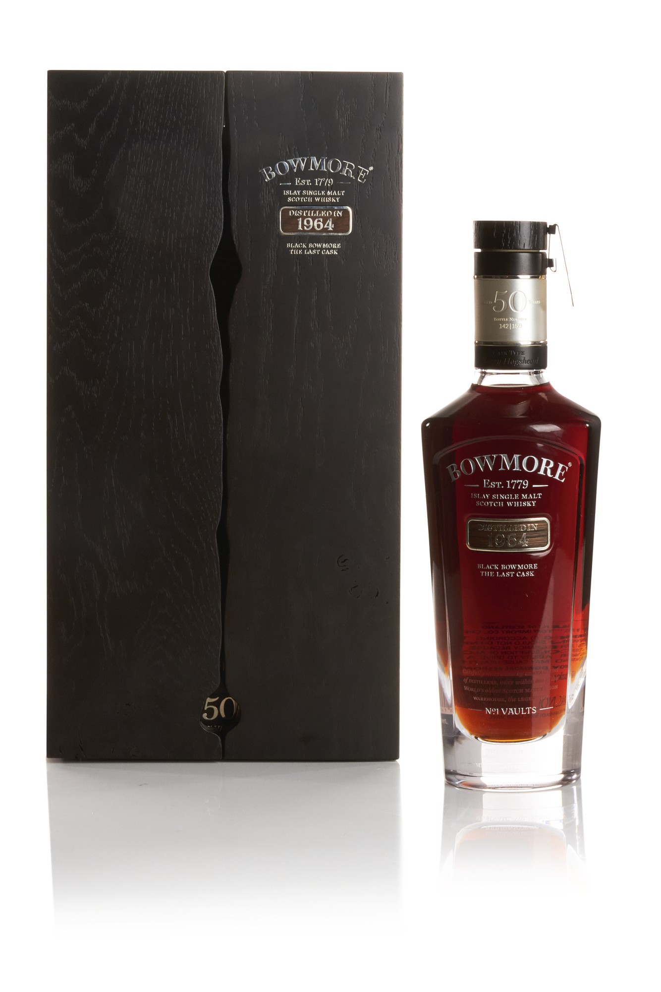 BOWMORE BLACK, THE LAST CASK 50 YEAR OLD, 41.0 ABV 1964 | The Ultimate ...