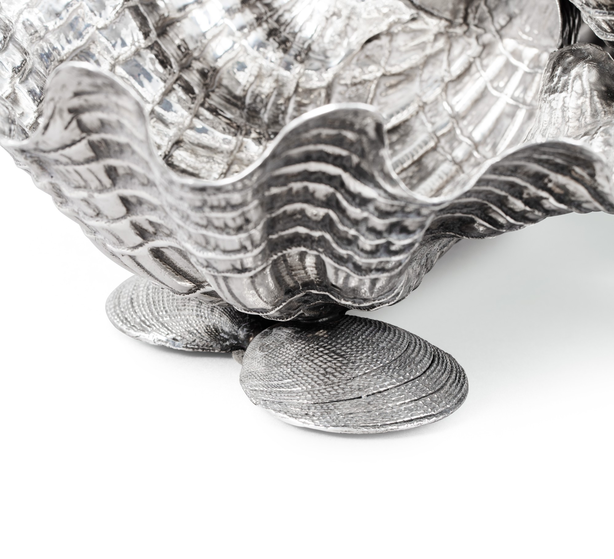 An Italian silver centrepiece shaped as six tridacne shells, Mario ...