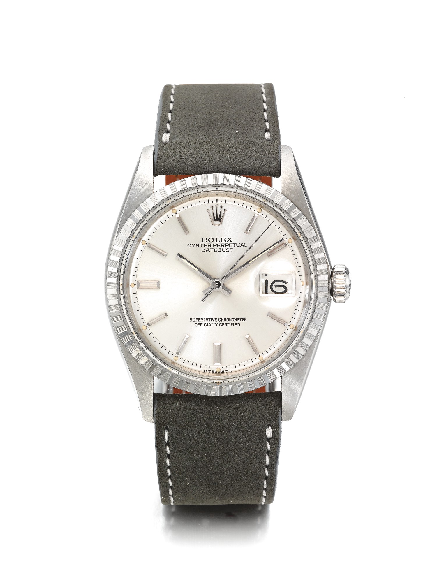 ROLEX | REF 1603 DATEJUST, A STAINLESS STEEL AUTOMATIC WRISTWATCH WITH ...