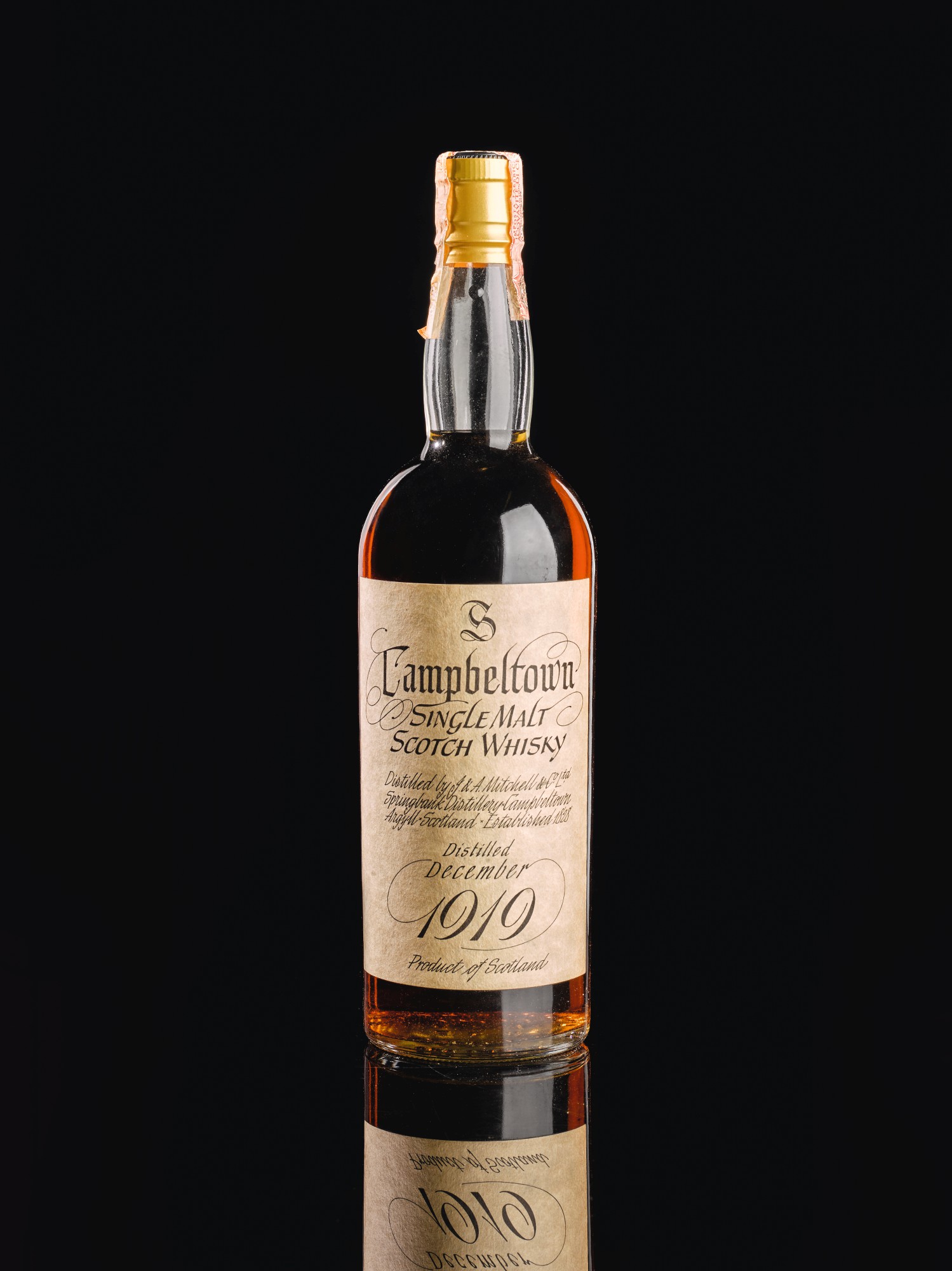 SPRINGBANK 50 YEAR OLD ORIGINAL BOTTLING 37.8 ABV 1919 | The Ultimate ...