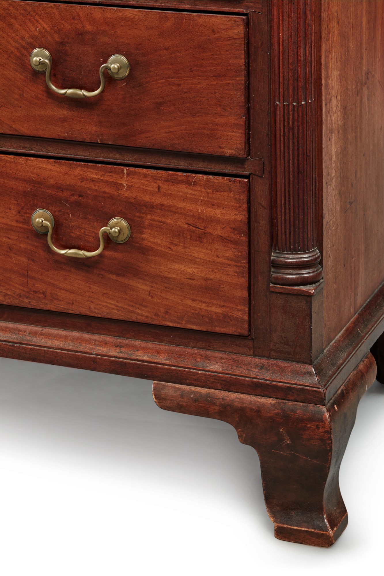 Very Fine and Rare Chippendale Figured Mahogany Chest of Drawers ...