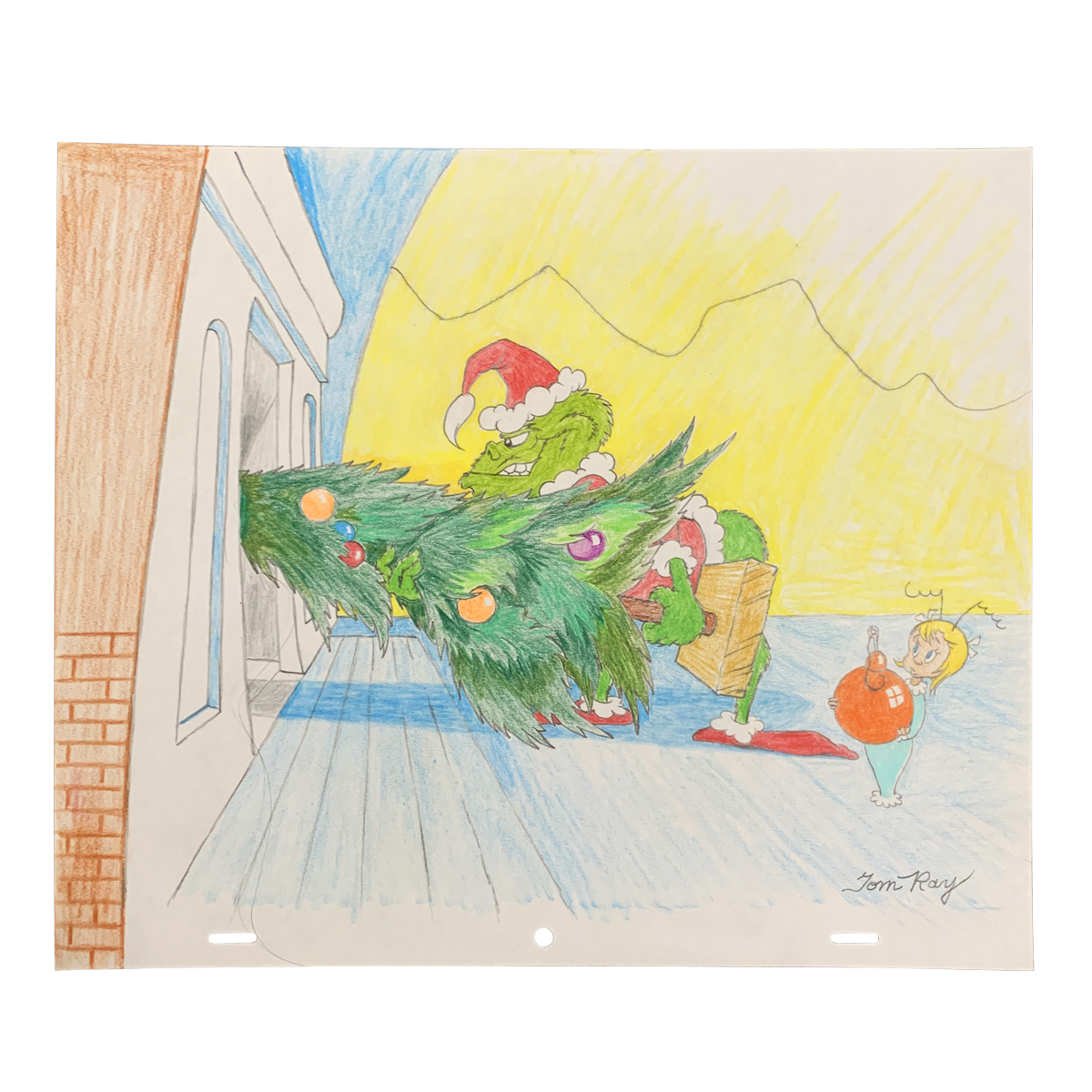 Tom Ray Vintage Original Drawing From How The Grinch Stole Christmas ...