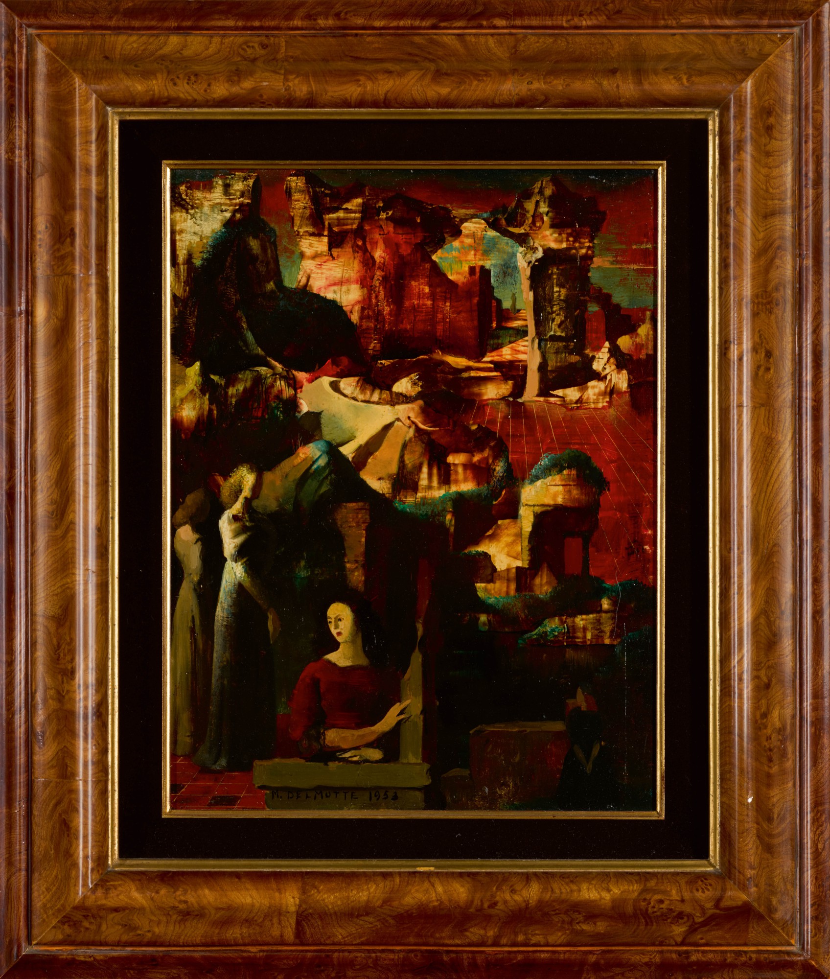 MARCEL DELMOTTE | COMPOSITION ABSTRAITE (ROUGE) | Impressionist ...