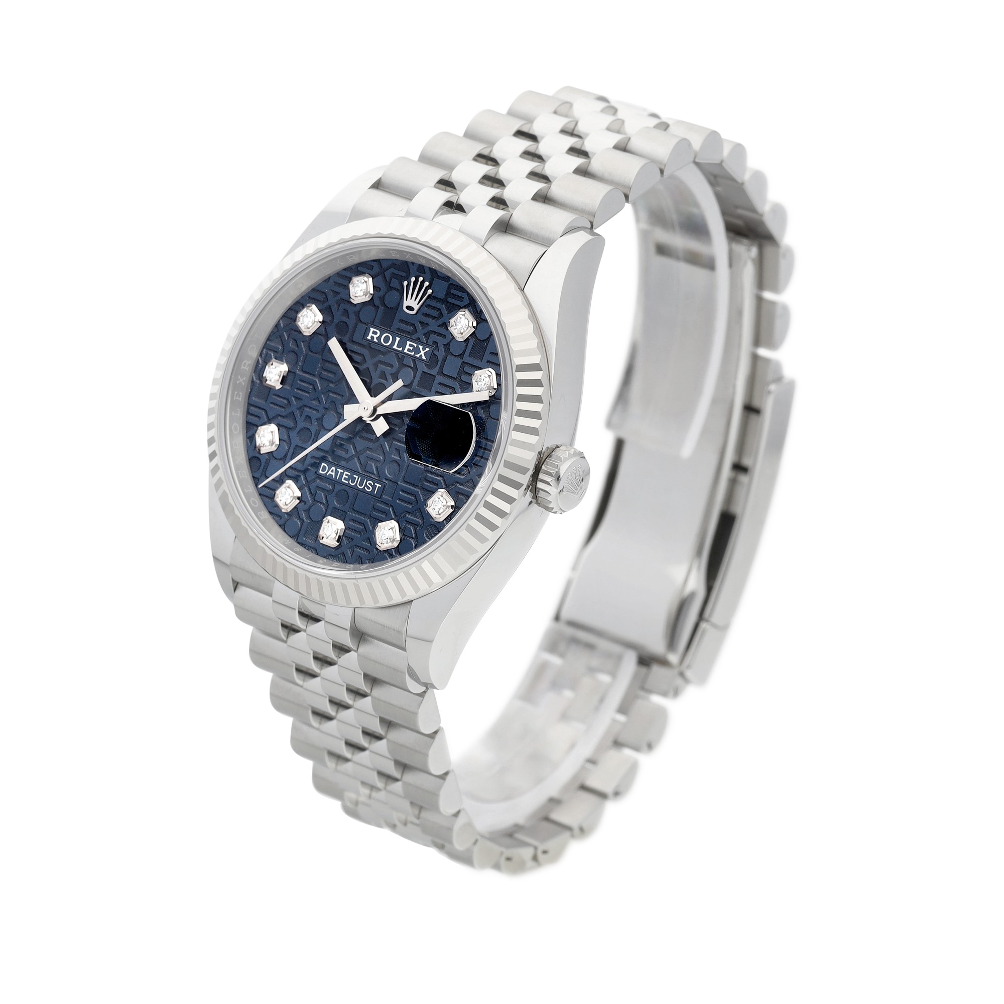DateJust, Reference 126234 | A stainless steel and diamond-set ...