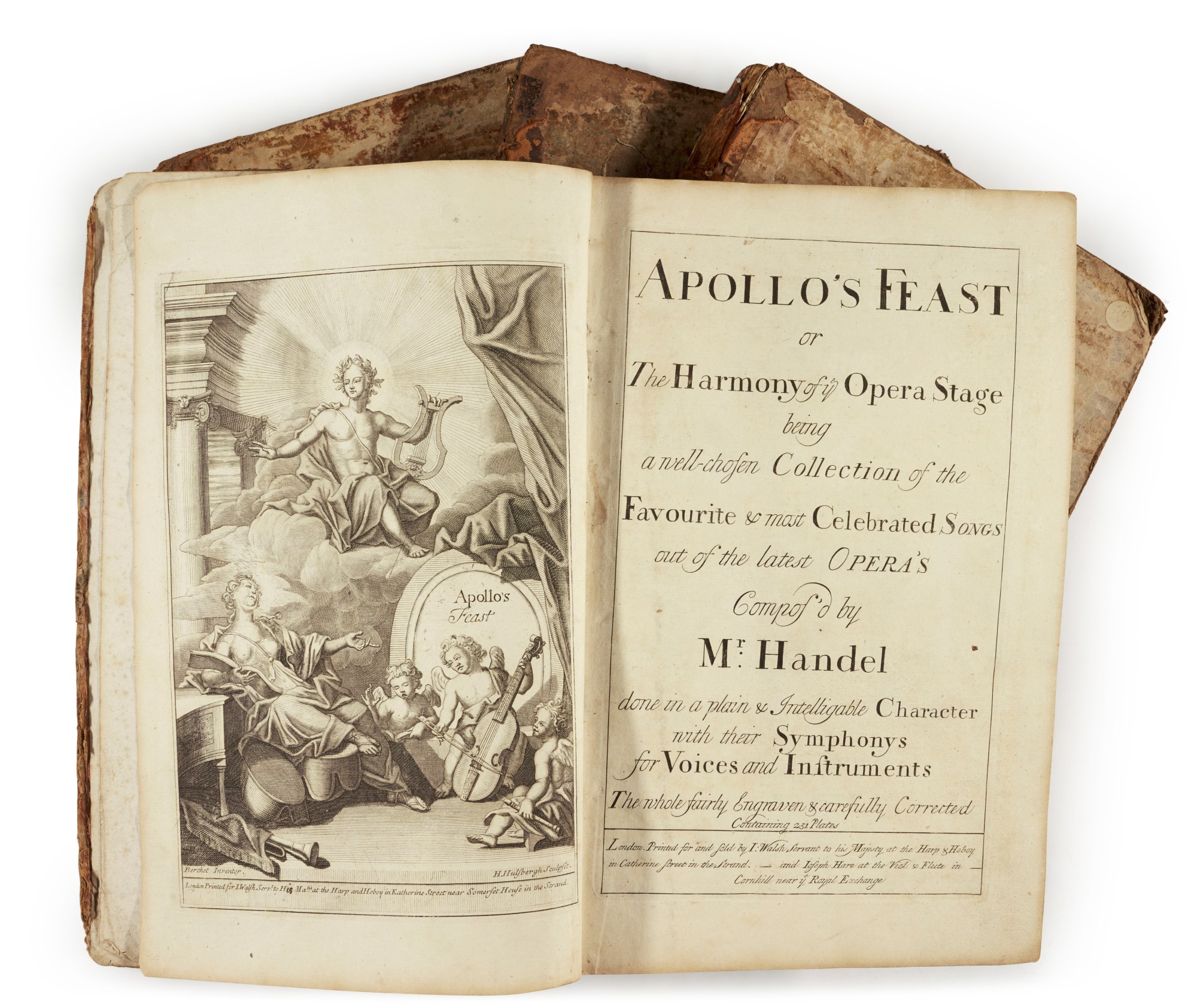 G.F. Handel. "Apollo's Feast", Books 1-4, in various editions, 1726 ...