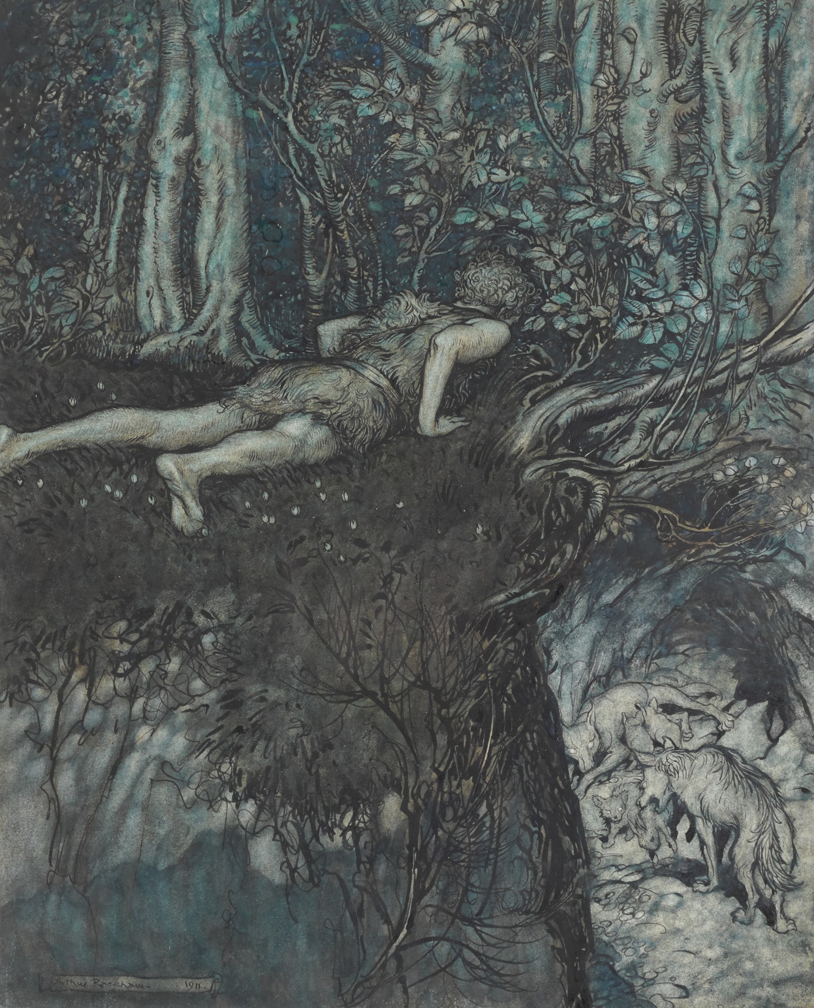 Arthur Rackham | Original illustration for Siegfried and the Twilight ...