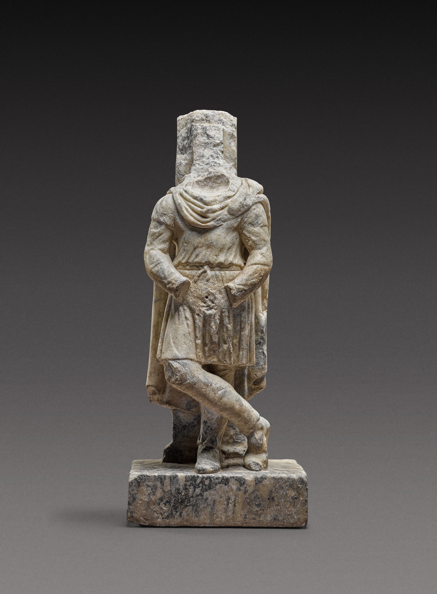 A Roman Pavonazzetto Marble Trapezophoros in the Form of a Barbarian ...