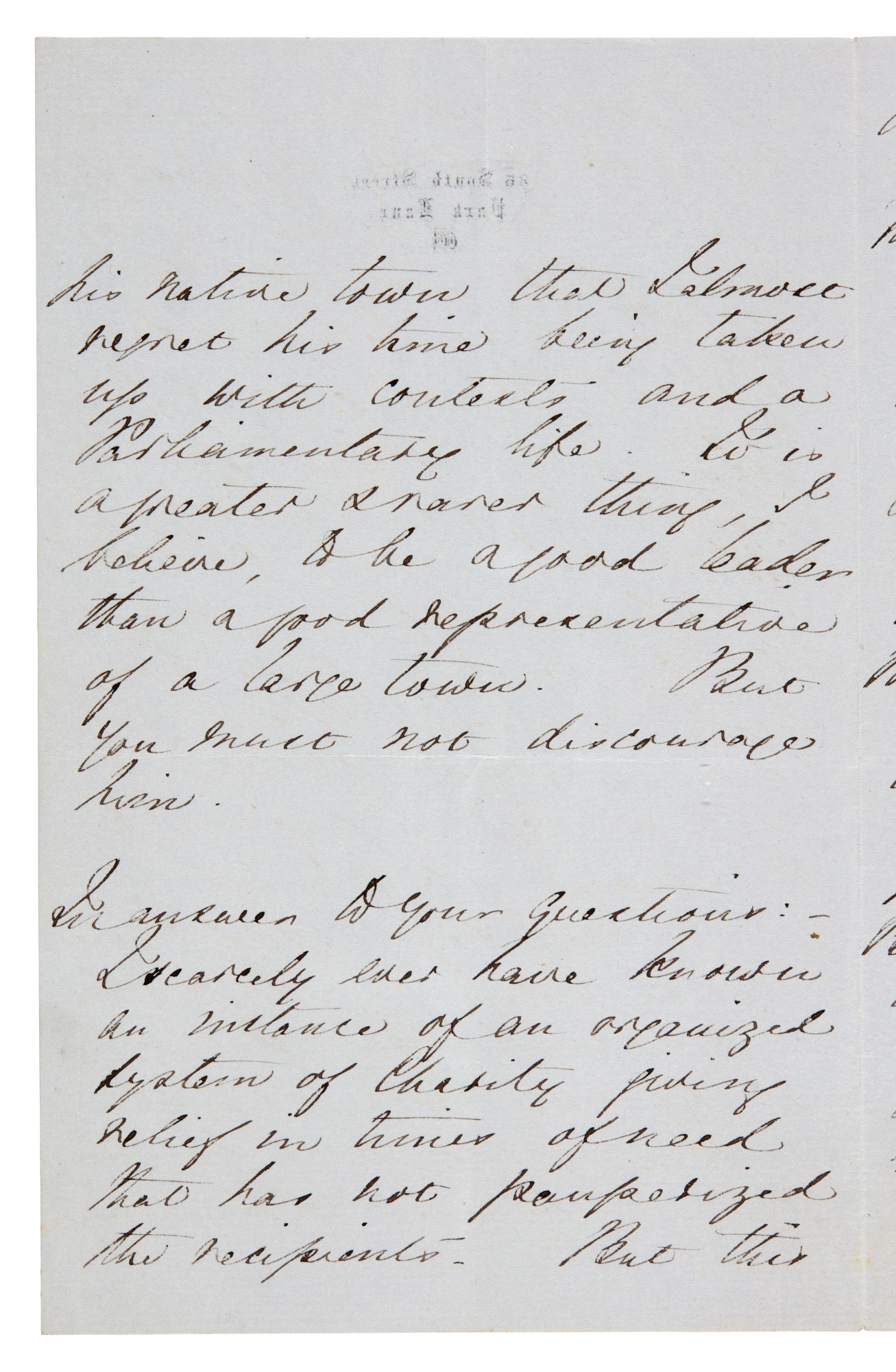 Florence Nightingale | Autograph letter signed, to Stephen Hawtrey, on ...