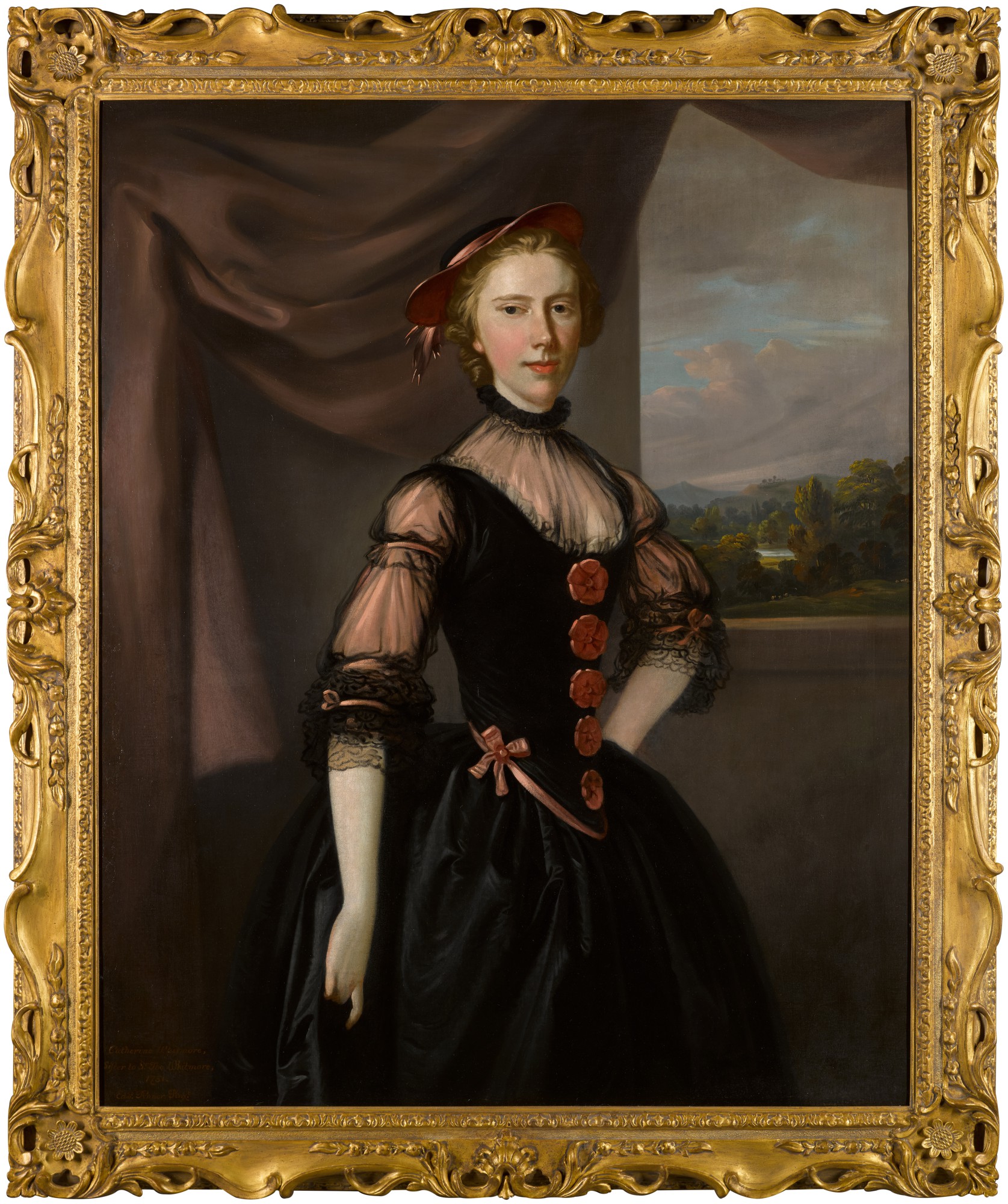 Portrait of Catherine Whitmore (1722–1800), aged 29, three-quarter ...