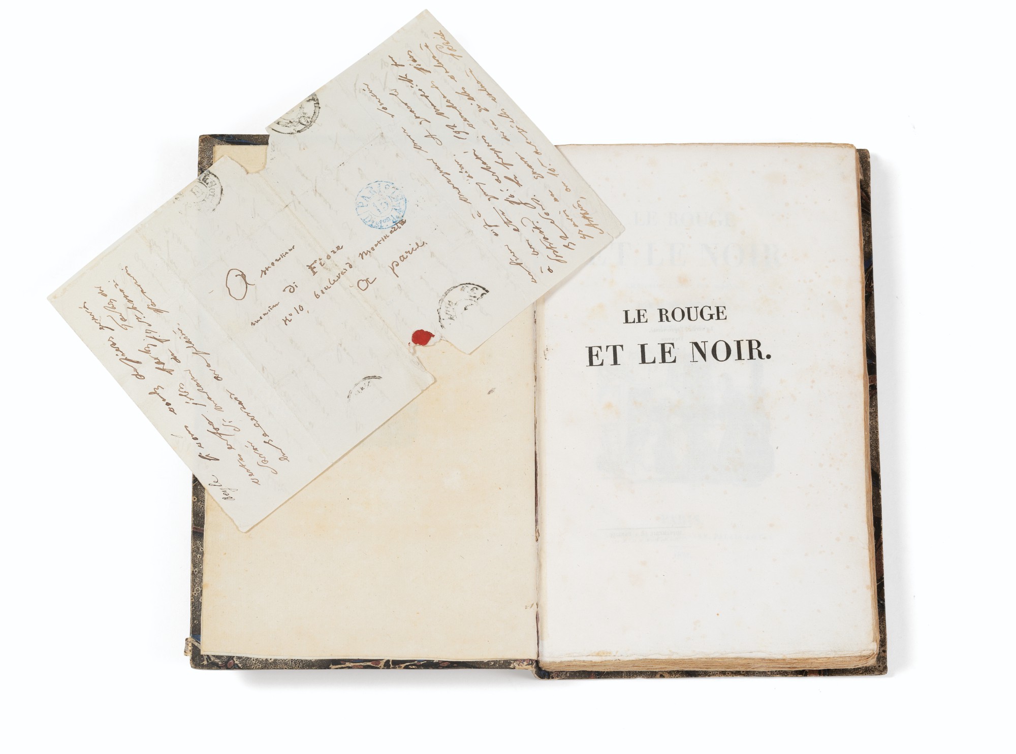 Le Rouge et le noir. 2 vol. in-8 cartonnage de l'époque. Edition ...