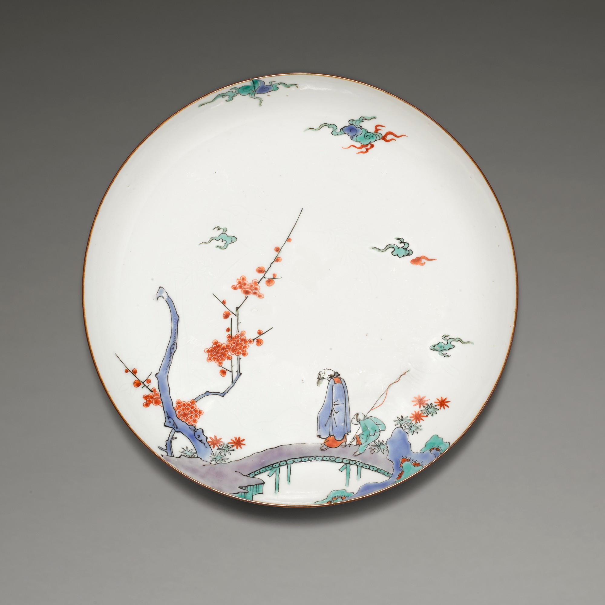 A KAKIEMON DISH, EDO PERIOD, LATE 17TH CENTURY | Fine Japanese Art ...