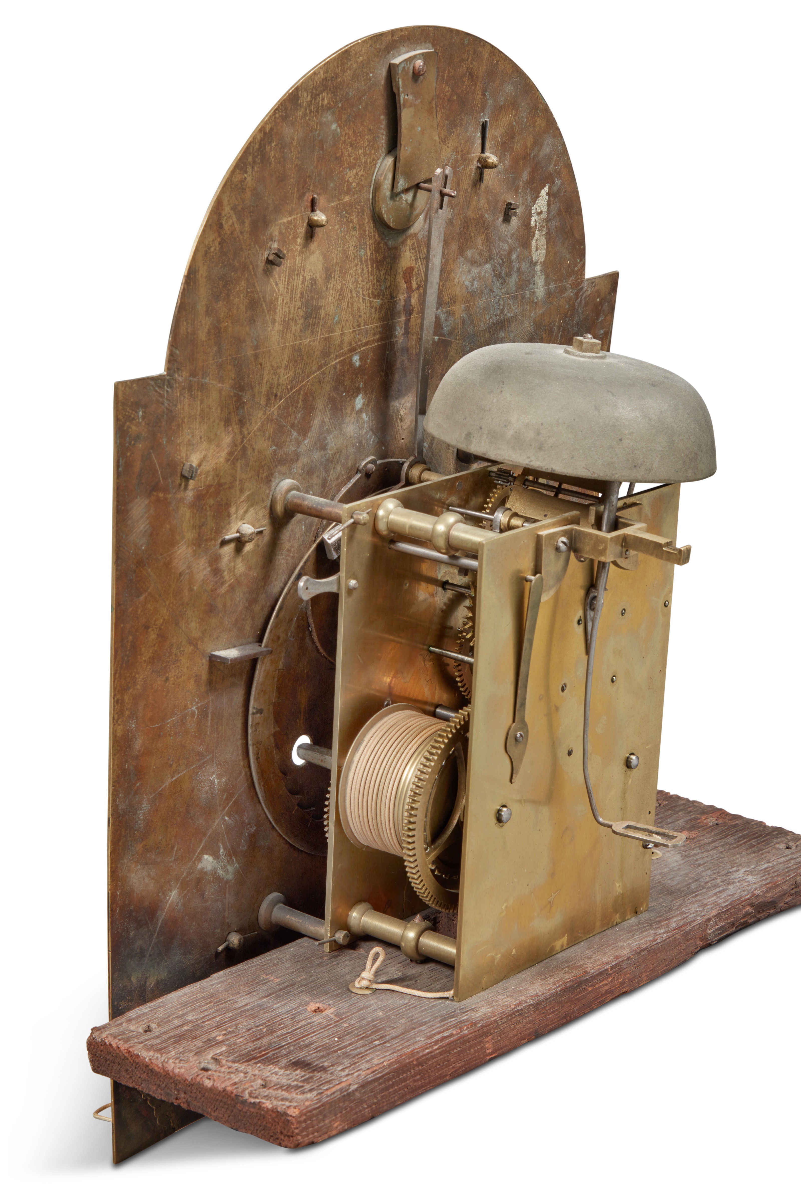 The Pearsall Family Japanned Oak and Pine Tall Case Clock, Imported ...