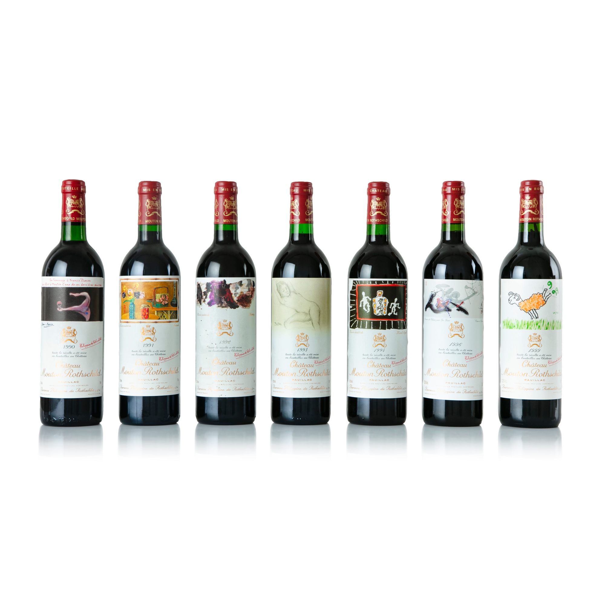 Château Mouton Rothschild "Vertical" (7 BT) | Treasures from European ...