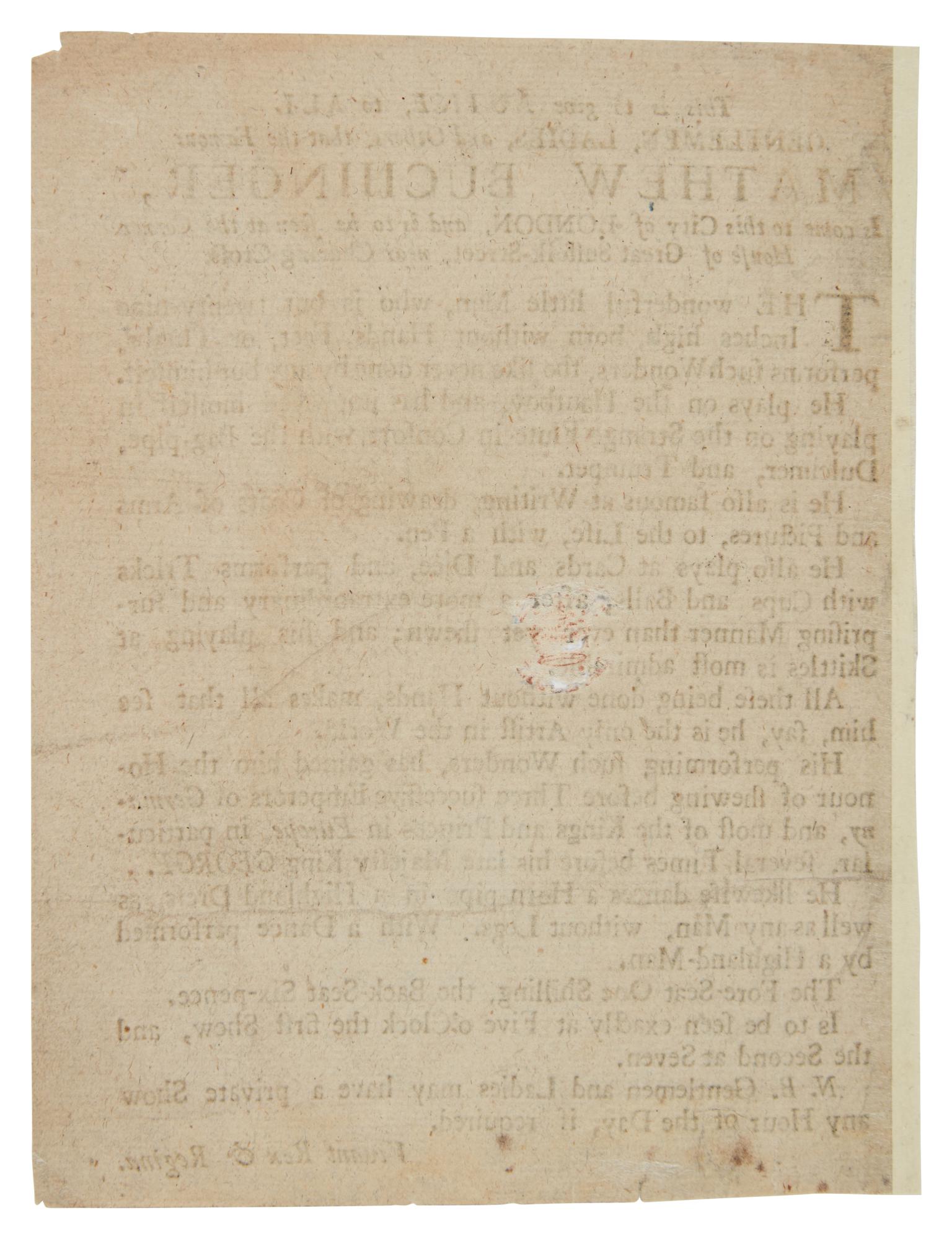 (Buchinger, Matthias) | Buchinger returns to London | The Ricky Jay ...