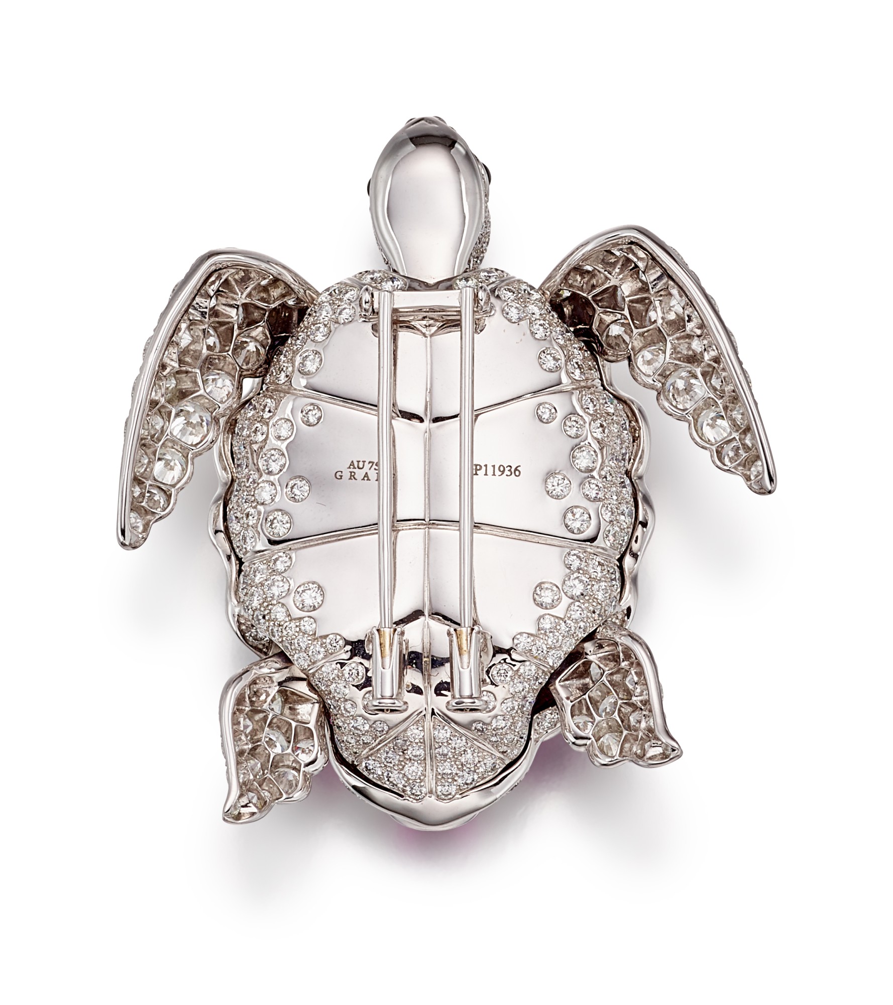 GRAFF | DIAMOND, SAPPHIRE AND COLOURED SAPPHIRE BROOCH | 格拉夫 鑽石 配 藍寶石 及 ...