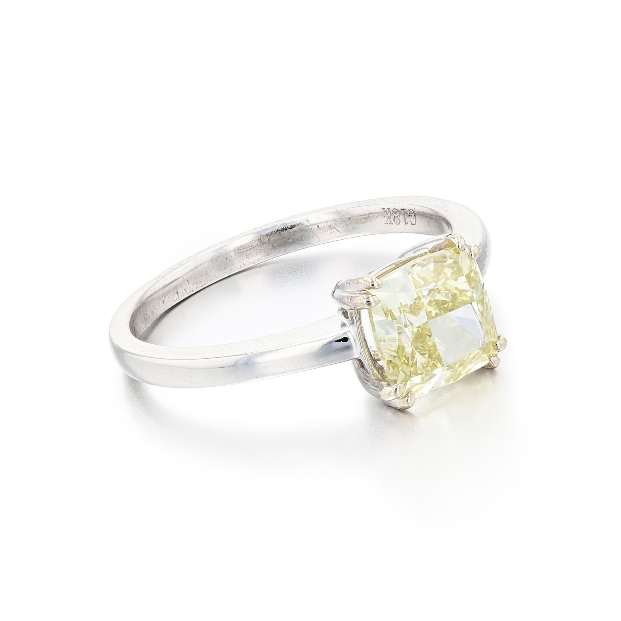 Bague diamant jaune | Fancy yellow diamond ring | Fine Jewels Online ...