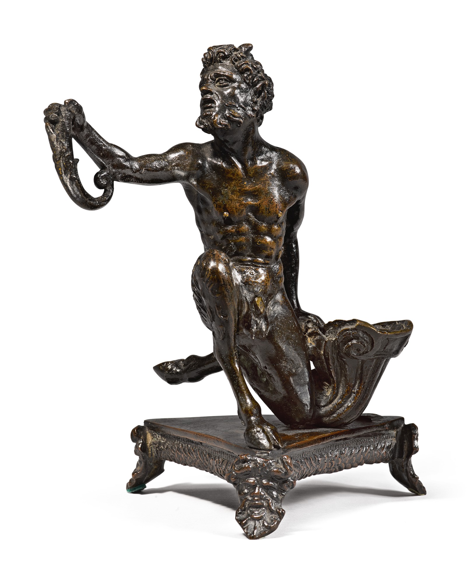inkwell in the form of a kneeling Satyr | Master Sculpture and Works of ...
