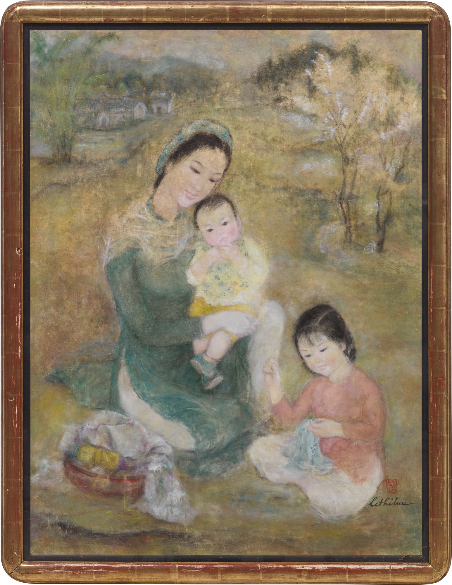 Le Thi Luu 樂氏琉 | Woman and Children 聖母與聖子 | Beyond Legends: Modern Art ...
