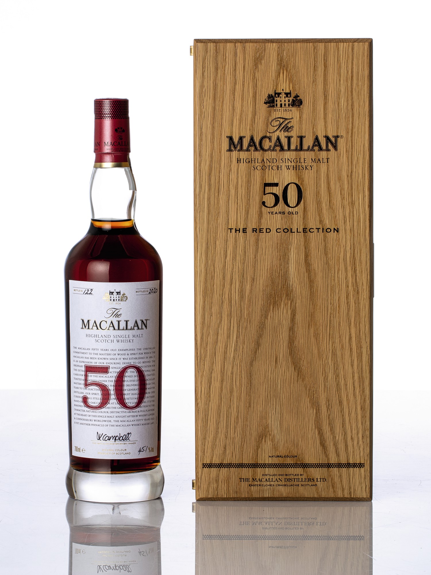 The Macallan The Red Collection 50 Year Old 45.1 abv NV (1 BT70) | Rare ...