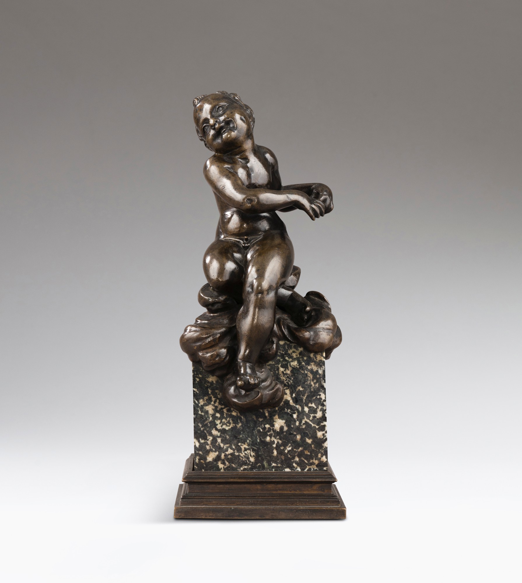 Putto seated on a rock | Putto assis sur un rocher | Treasures of the ...