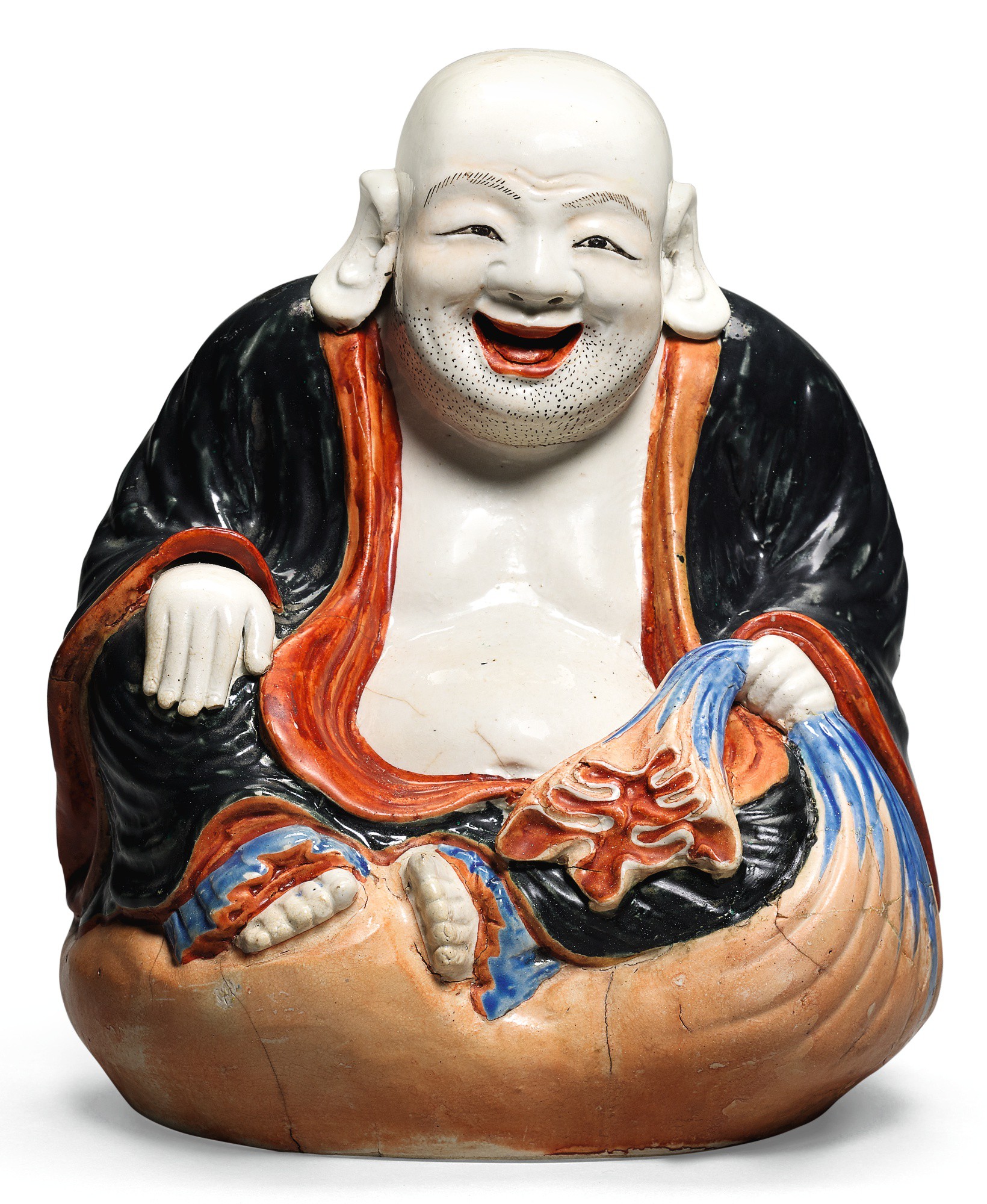 A RARE KAKIEMON MODEL OF HOTEI, EDO PERIOD, LATE 17TH CENTURY | Fine ...