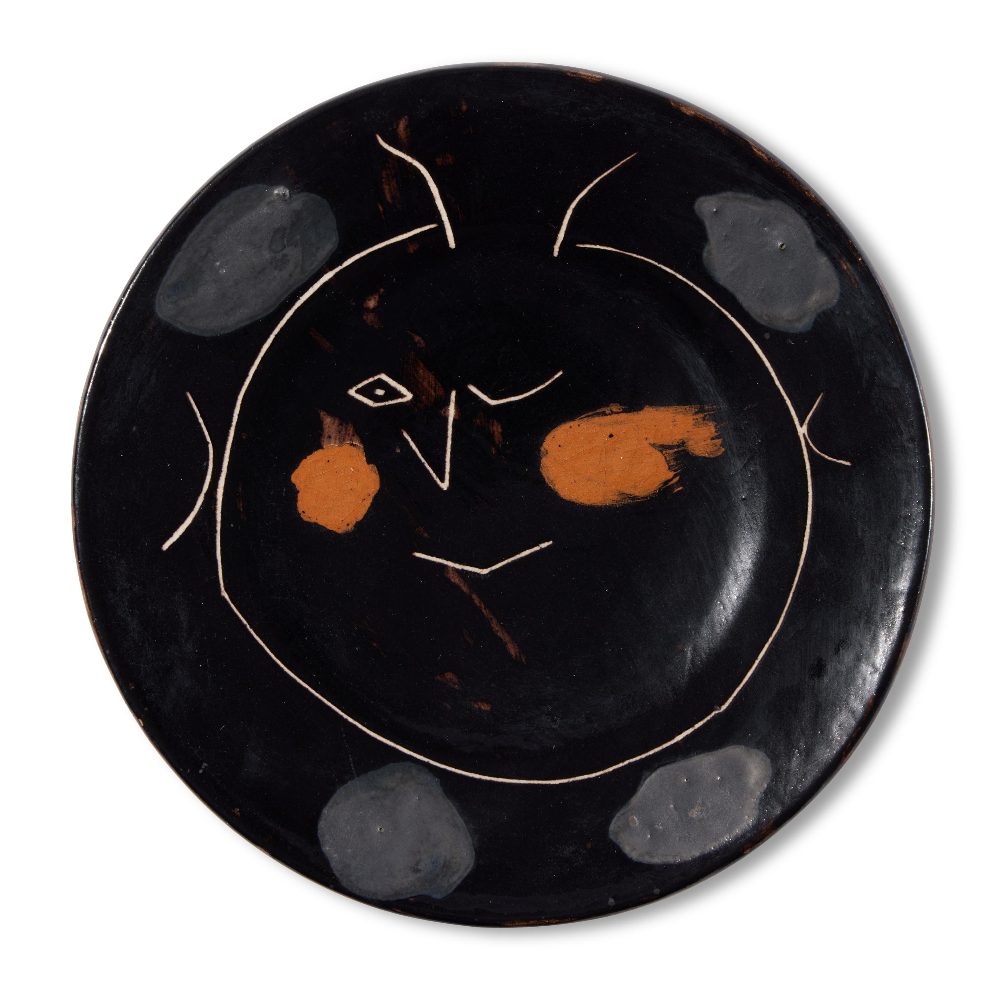 Service visage noir: plate K (A. R. 46) | Picasso Ceramics Online ...