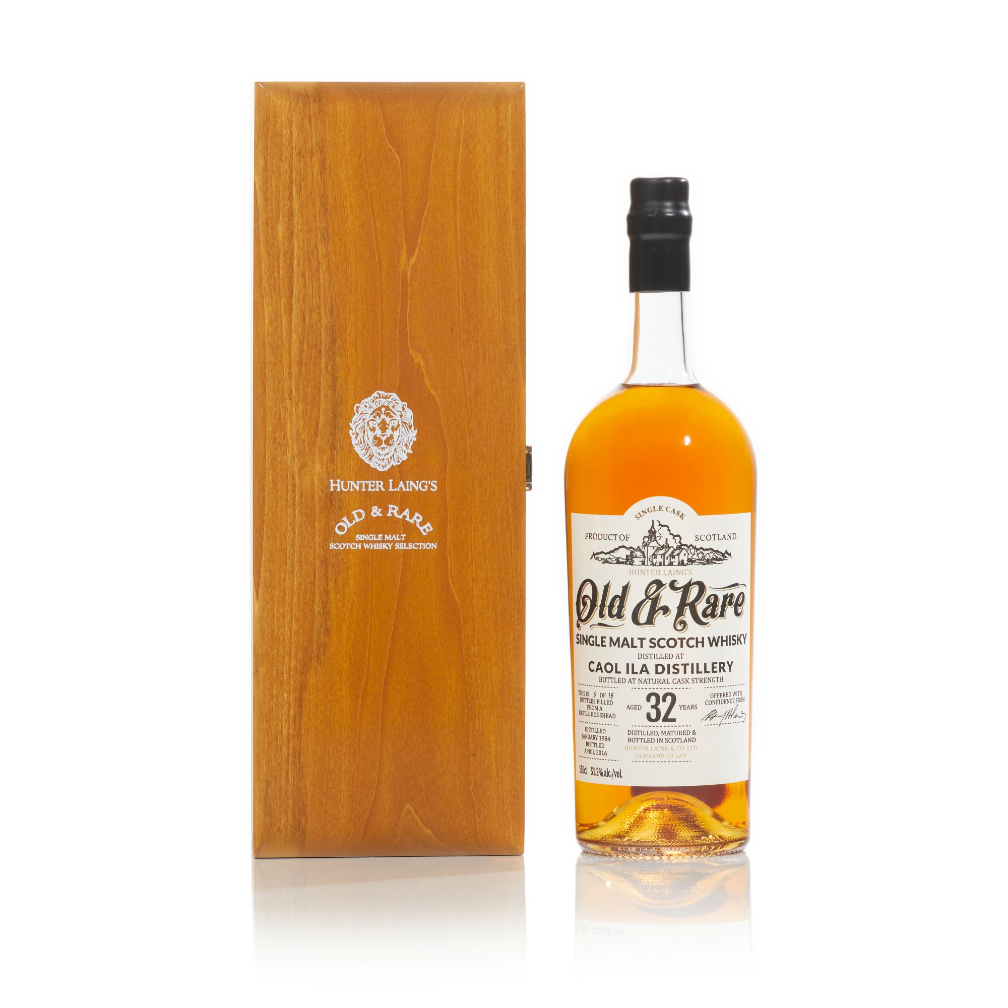 Caol Ila Hunter Laing Old & Rare 32 Year Old 51.2 abv 1984 (1 BT150 ...
