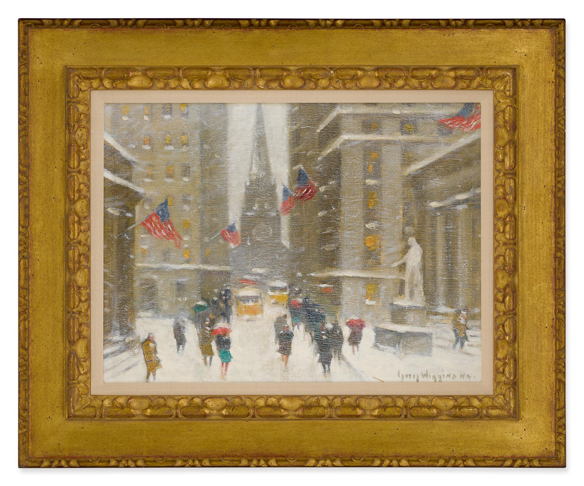 GUY CARLETON WIGGINS | WALL AND BROAD STREETS | American Art Online ...
