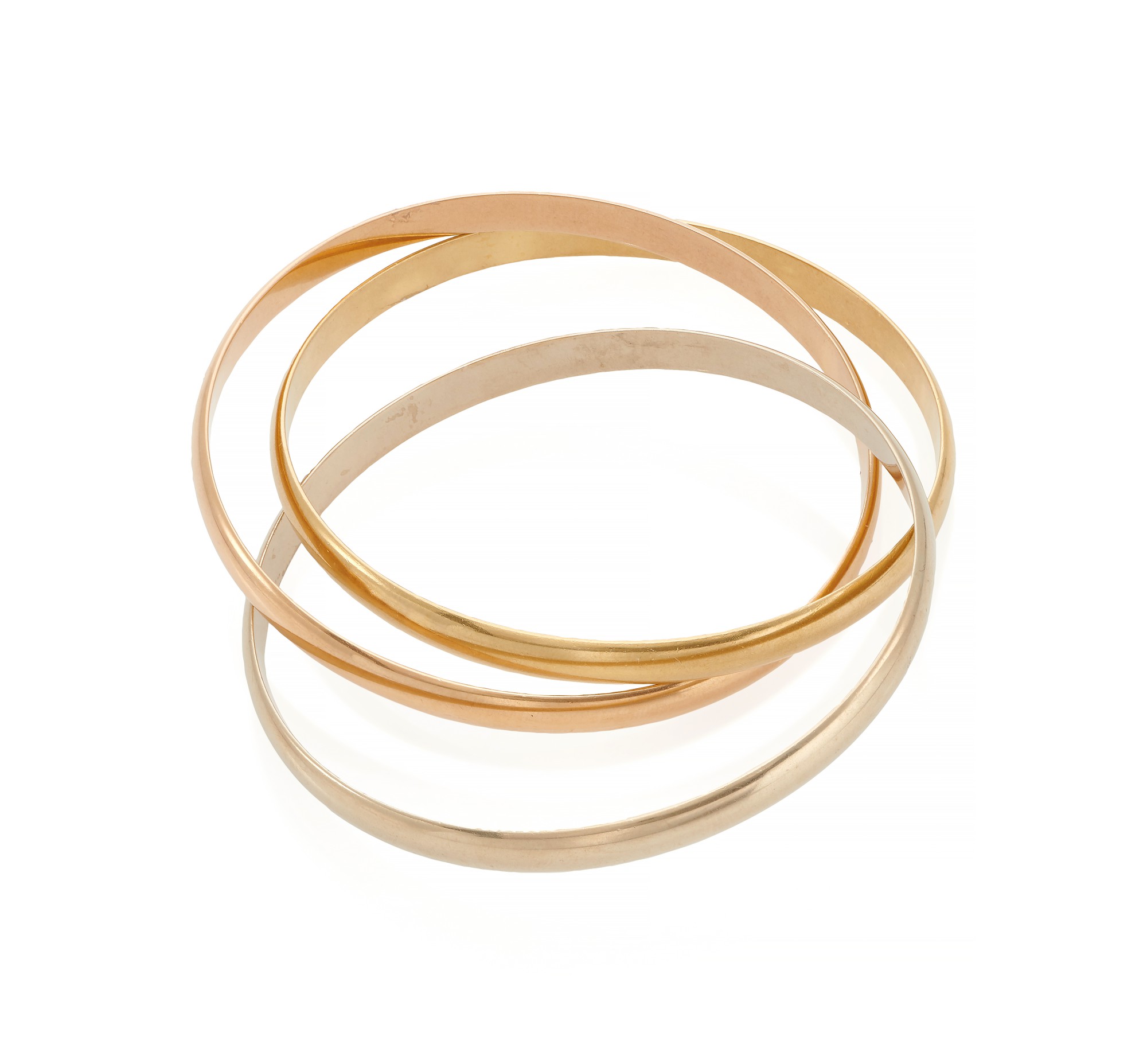 THREE-COLOUR GOLD 'TRINITY' BRACELET (BRACCIALE 'TRINITY' IN ORO ...