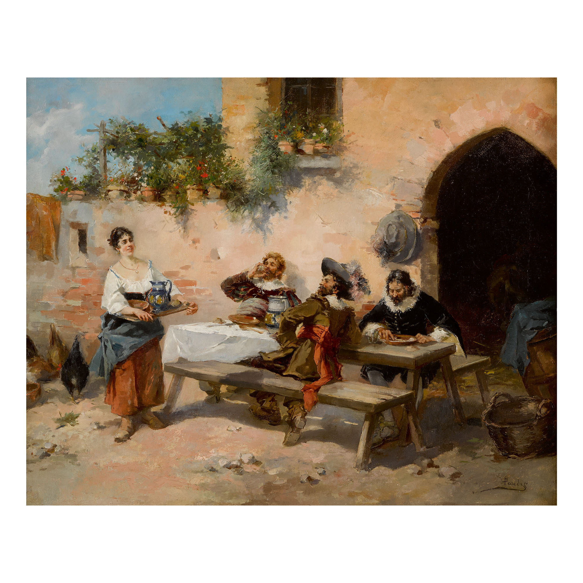 VICENTE GARCÍA DE PAREDES | A JOLLY MEAL | European Paintings, Drawings ...