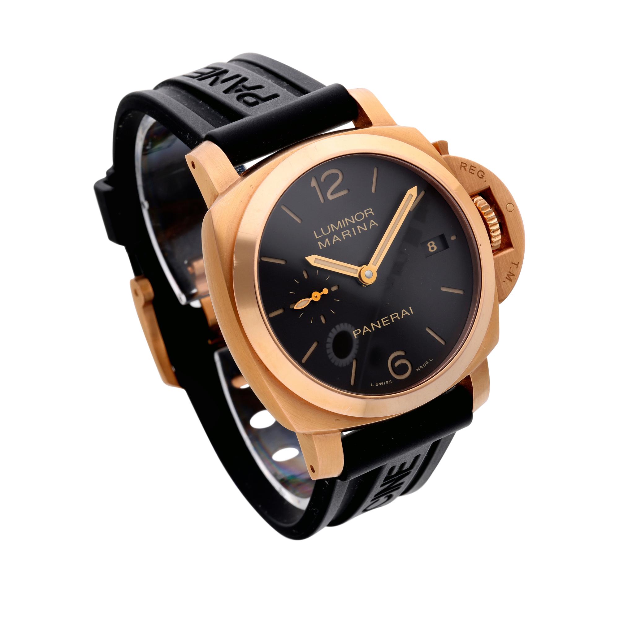 Reference PAM00393 Luminor 1950 Marina, A pink gold automatic ...