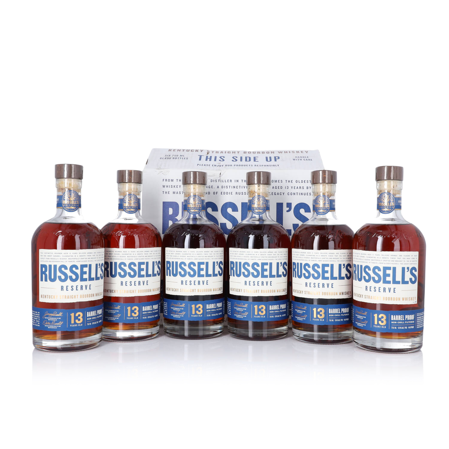Russell's Reserve 13 Year Old Barrell Proof Bourbon 114.8 Proof NV (6 ...
