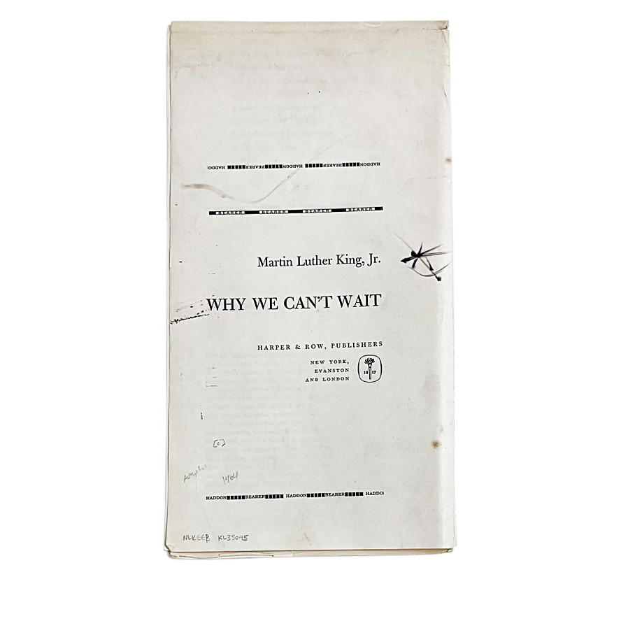 Martin Luther King, Jr. Vintage Why We Can't Wait Available For ...