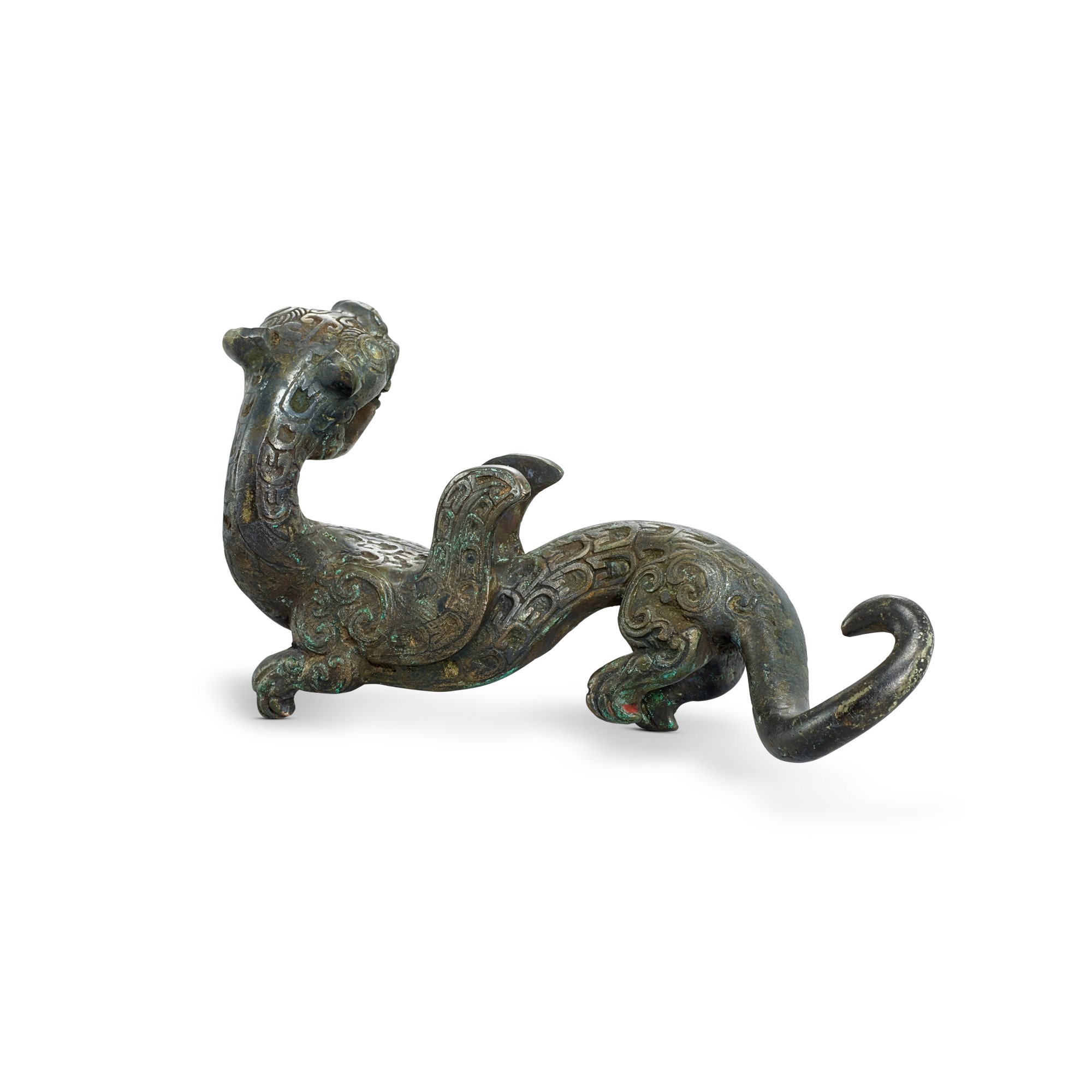 A rare bronze figure of a winged tiger, Eastern Zhou dynasty | 東周 銅翼虎 ...