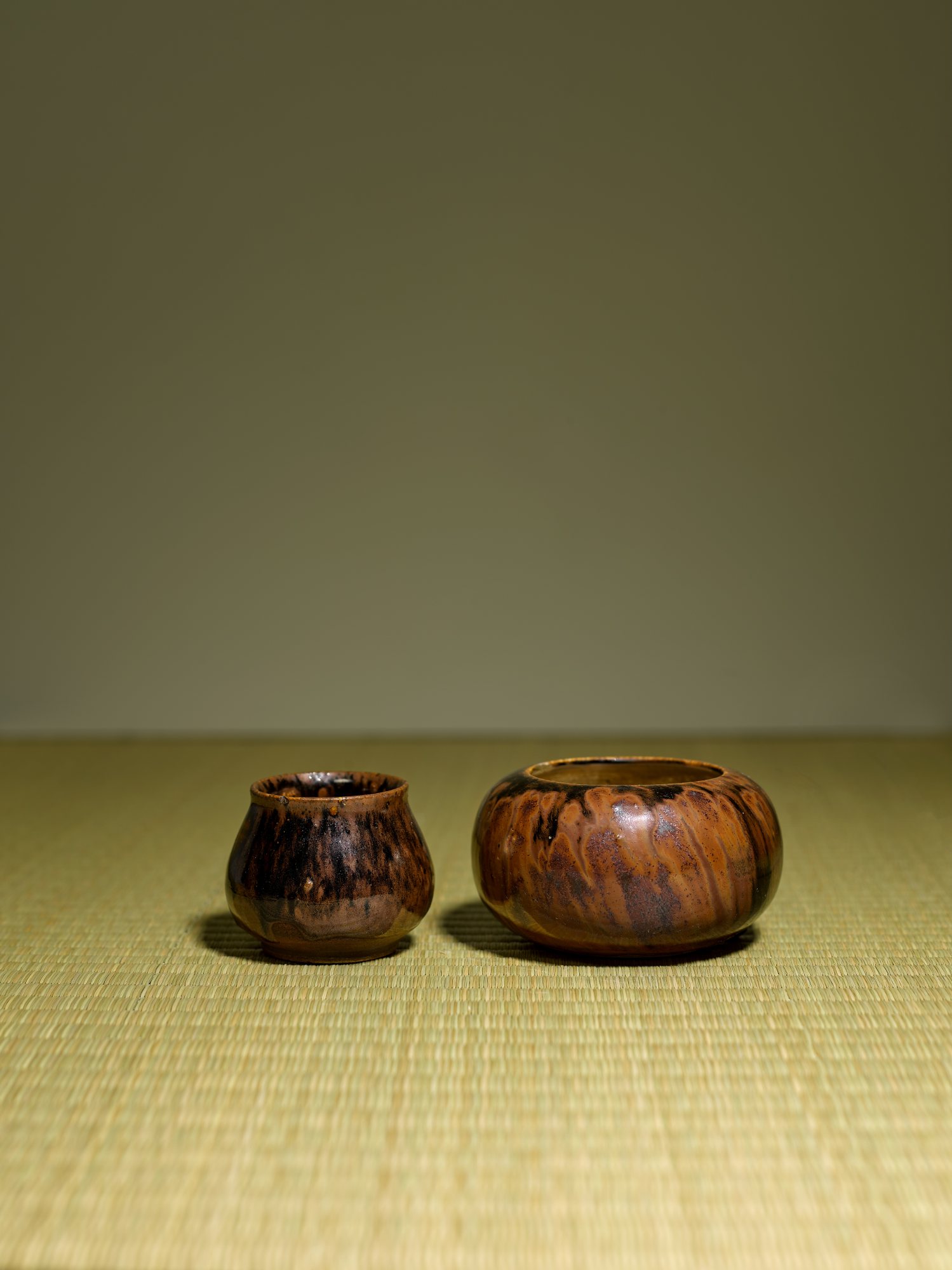 Two Seto chaire [tea containers] | Edo period, 17th century | Japanese ...