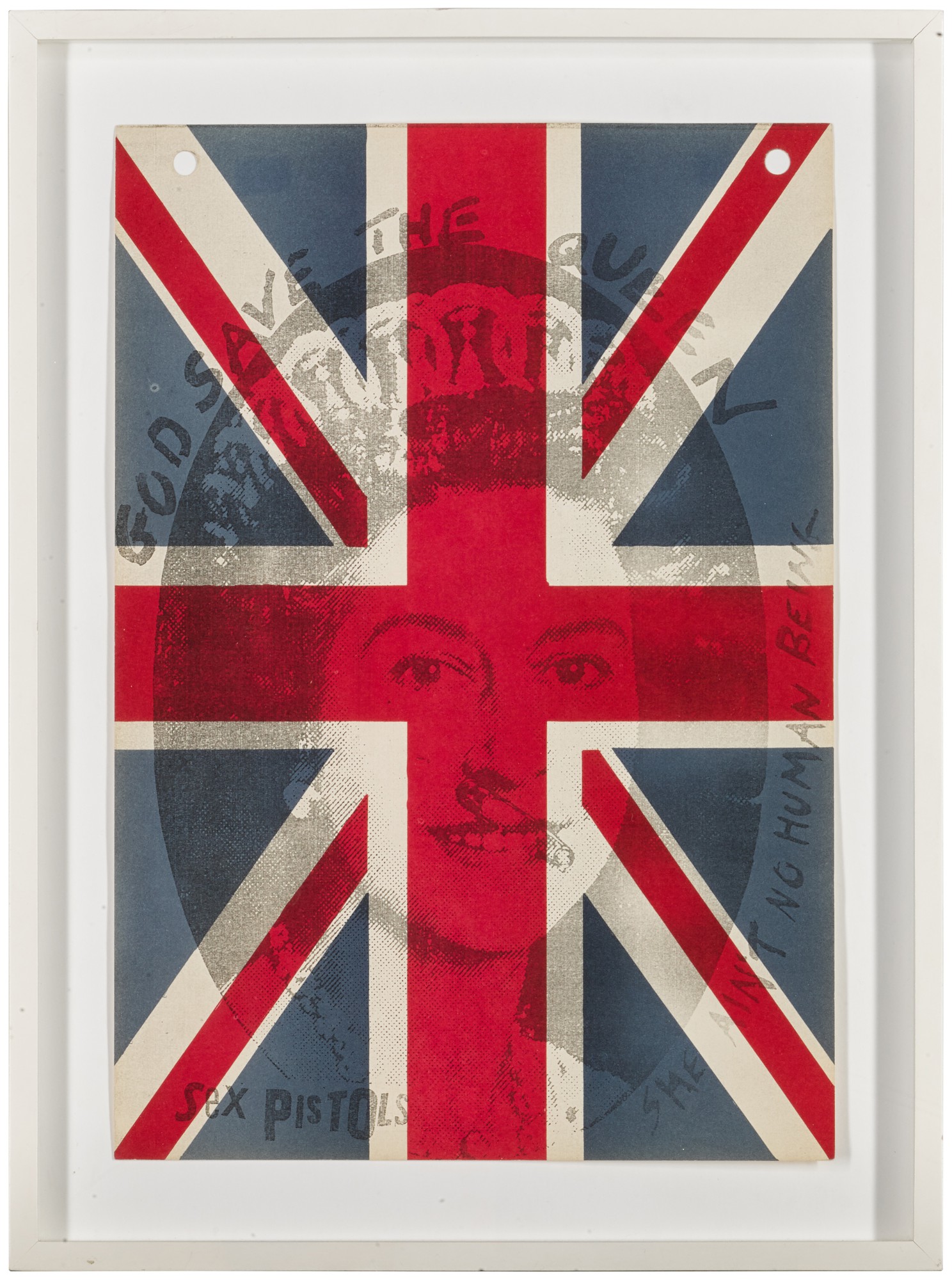 Jamie Reid | Card 'flag' with Union Jack design for God Save the Queen ...